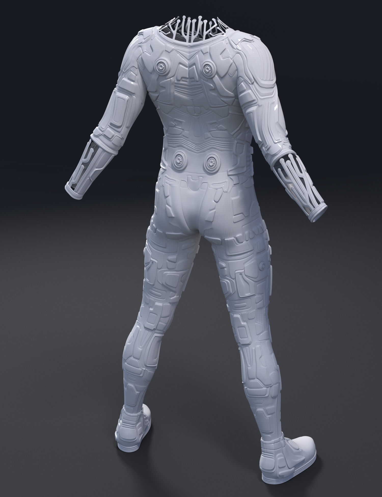 Cyber Guardian Outfit for Genesis 8.1 Males | Daz 3D