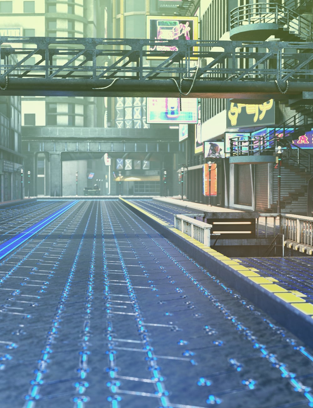 Cyberpunk City Mega Bundle | Daz 3D