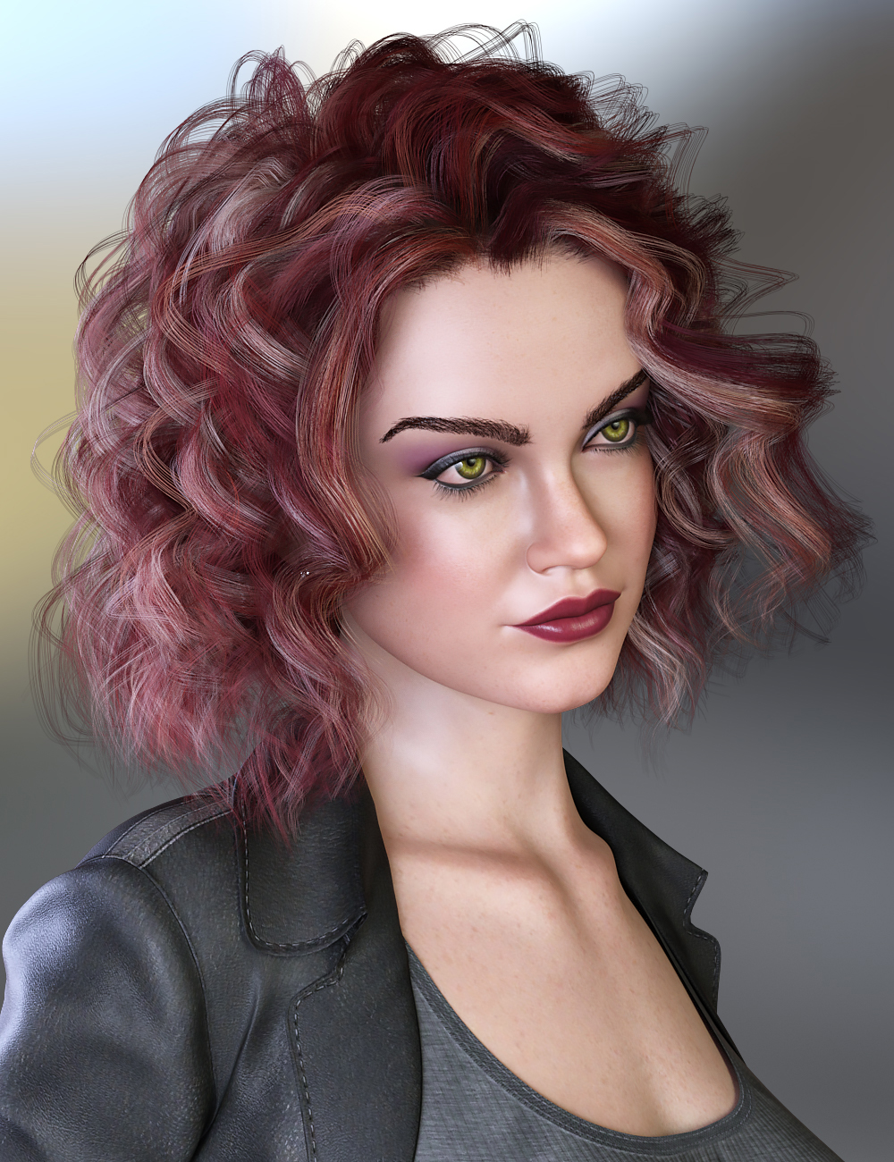 Sublime Hair Kit For DForce Fantastic Twirls Hair Daz 3D