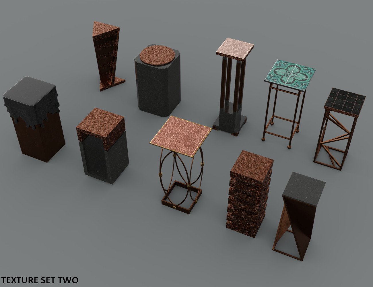 Contemporary Plinths | Daz 3D