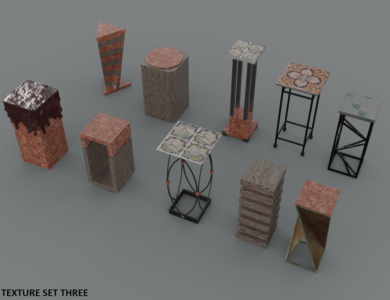 Contemporary Plinths | Daz 3D