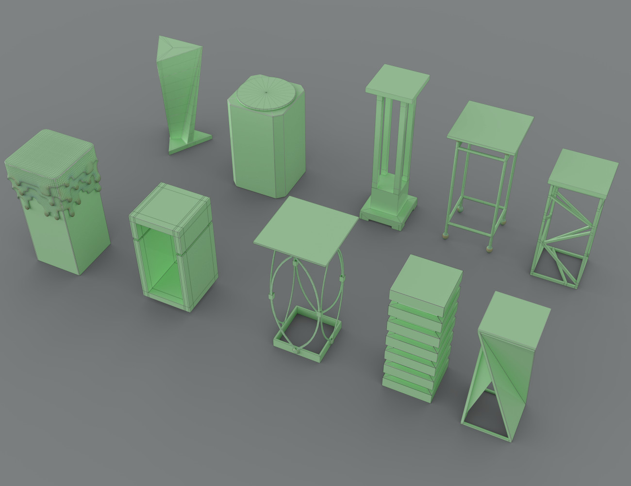 Contemporary Plinths | Daz 3D