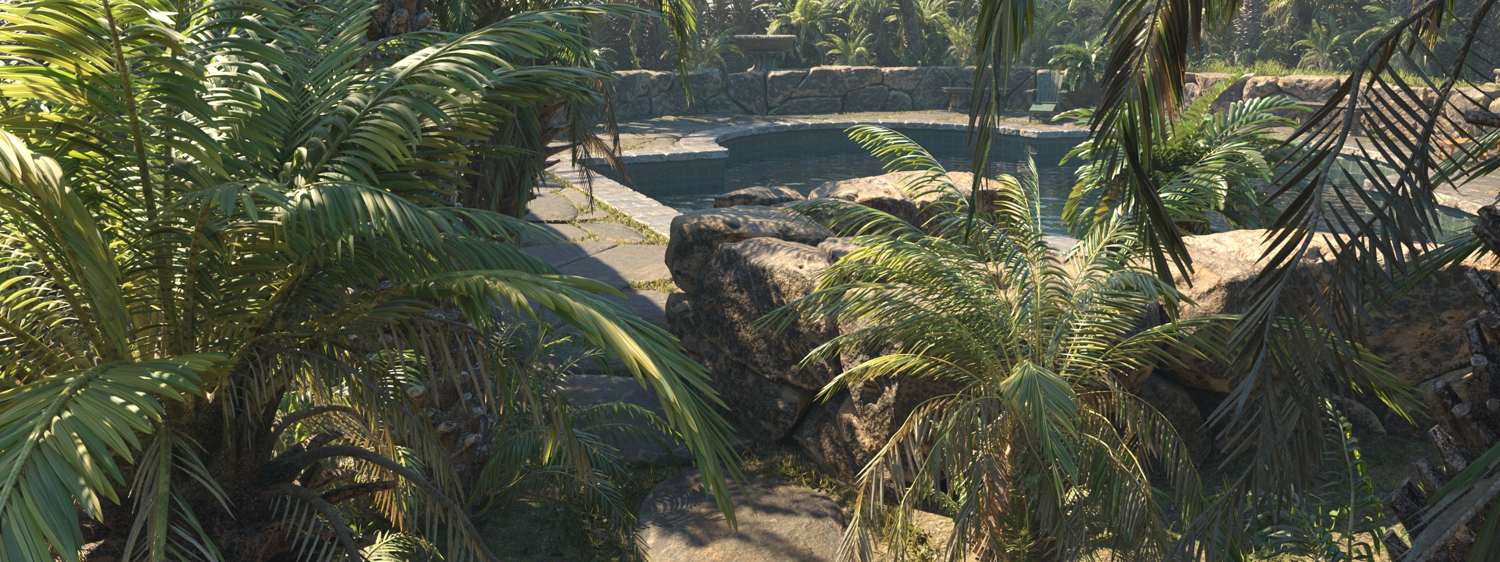 Natural Stone Poolside and Scenes | Daz 3D