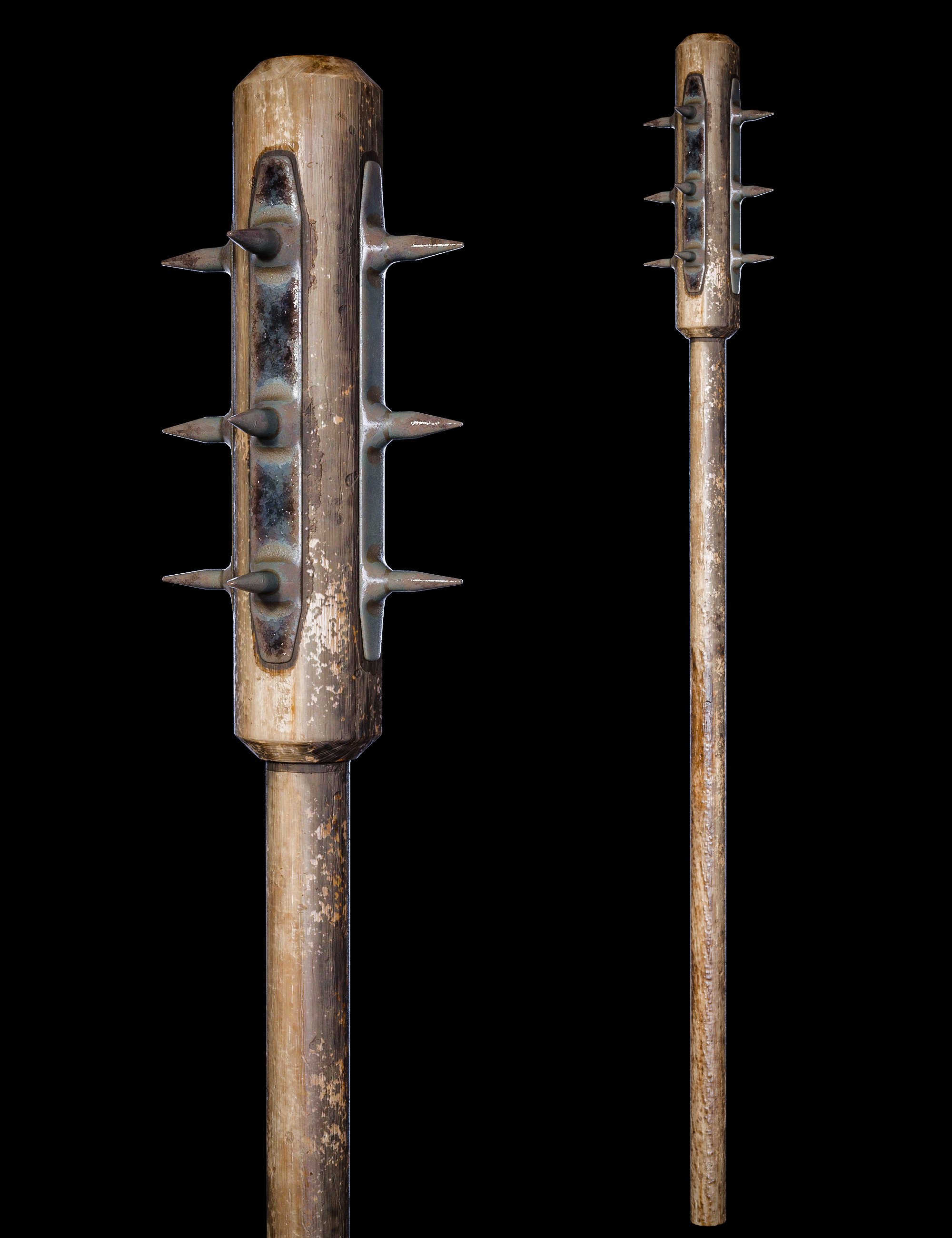 BW Wooden Mace Set 01 for Genesis 8 and 8.1 | Daz 3D