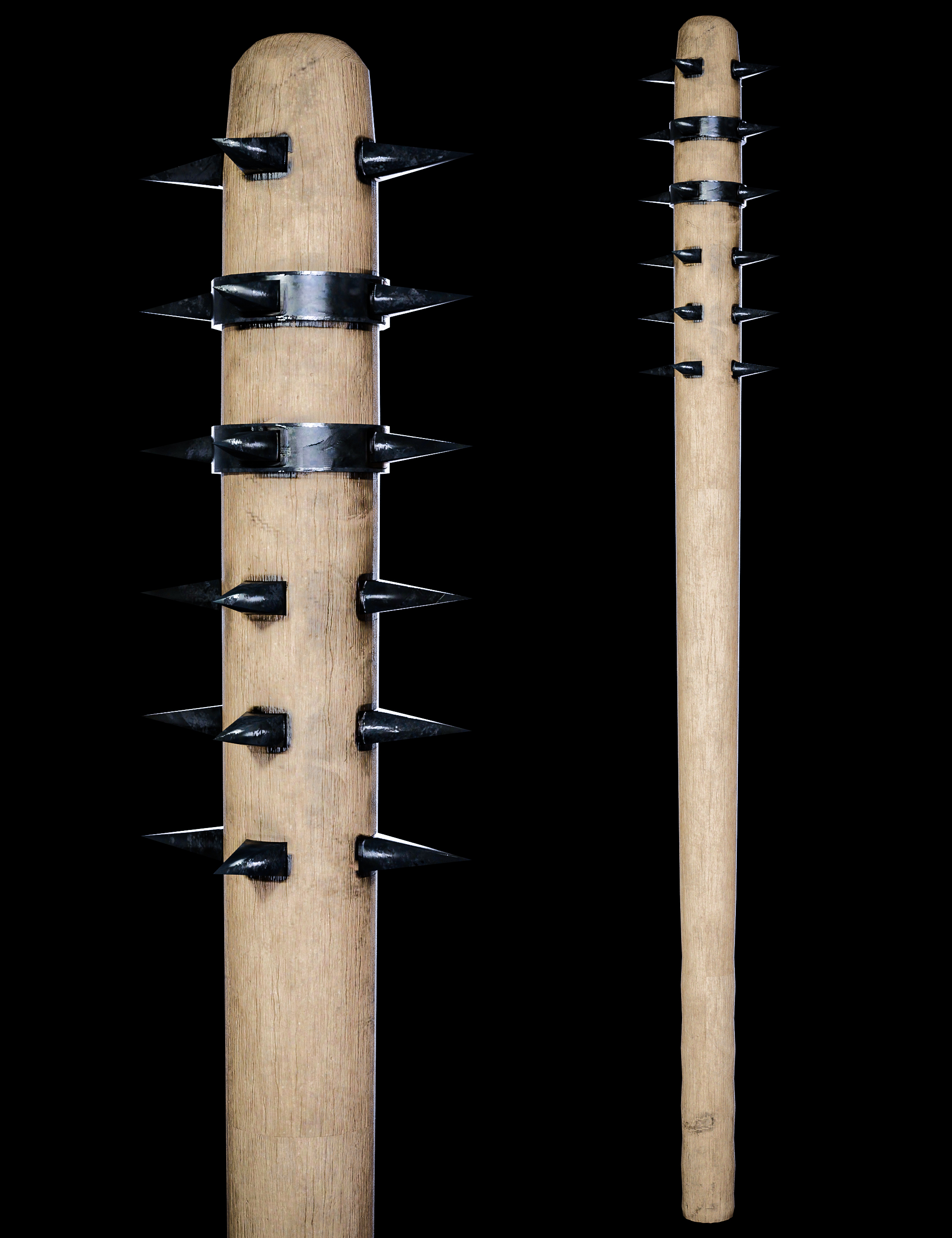 BW Wooden Mace Set 01 for Genesis 8 and 8.1 | Daz 3D