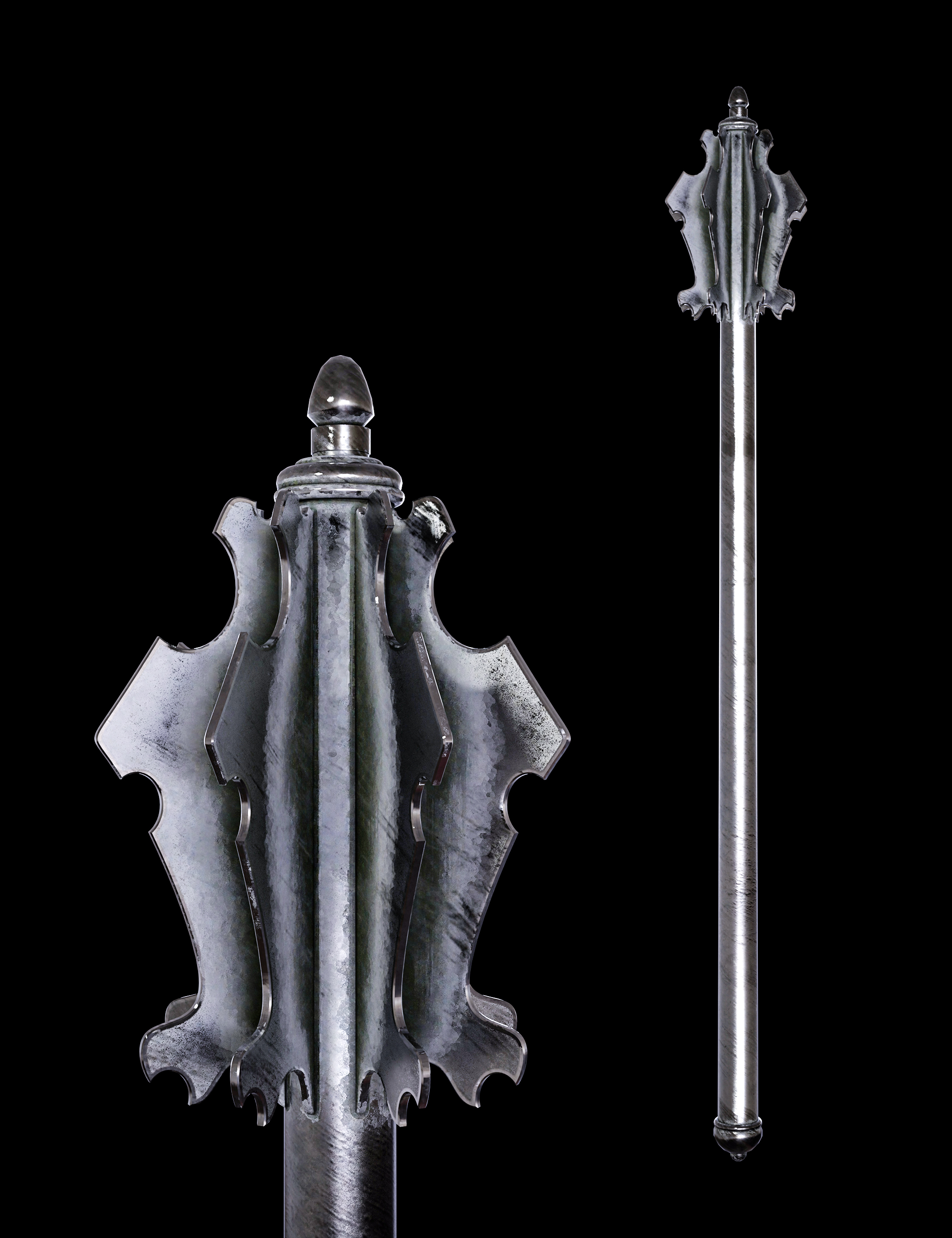 BW Iron Mace Set 03 for Genesis 8 and 8.1 | Daz 3D
