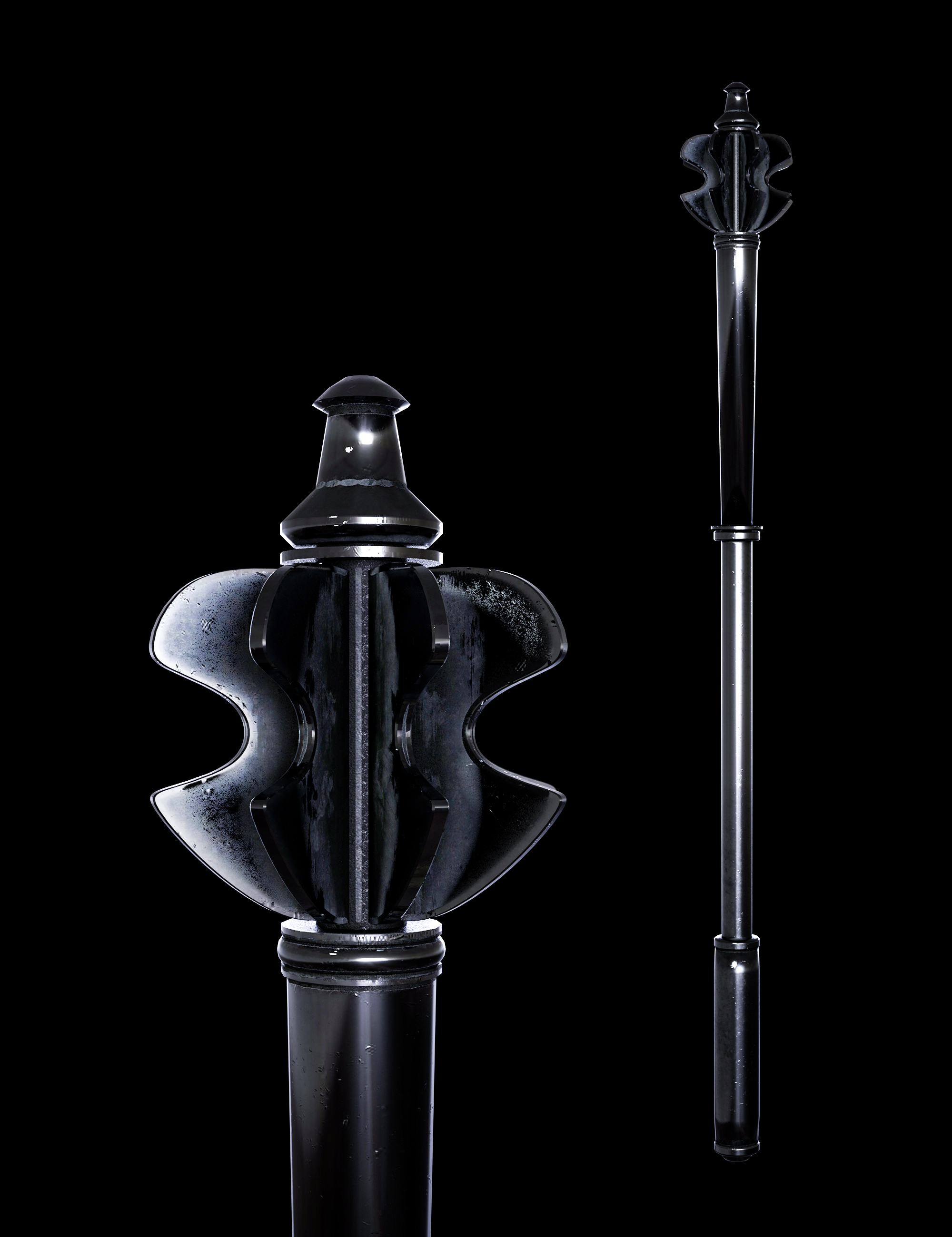 BW Iron Mace Set 03 for Genesis 8 and 8.1 | Daz 3D