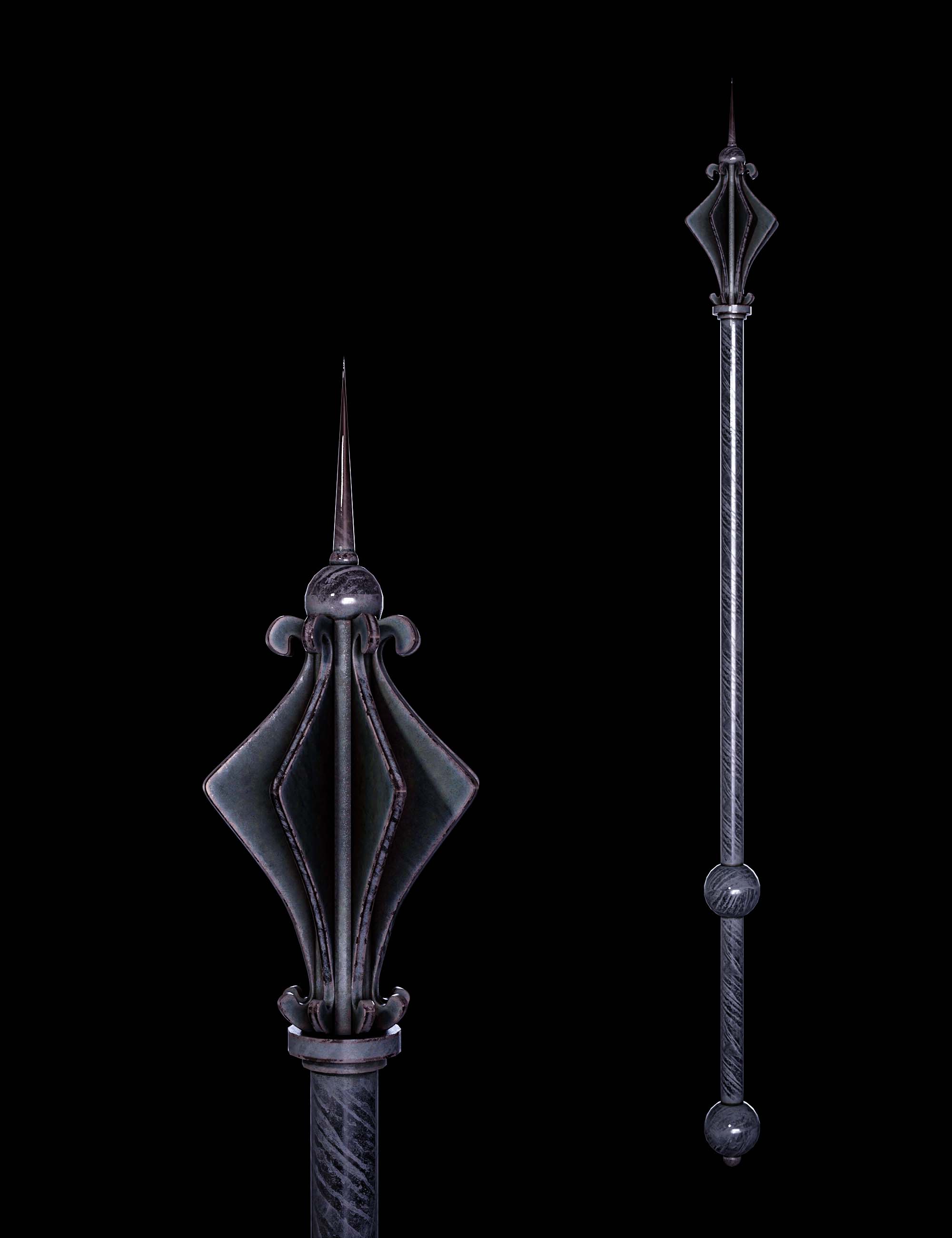 BW Iron Mace Set 03 for Genesis 8 and 8.1 | Daz 3D
