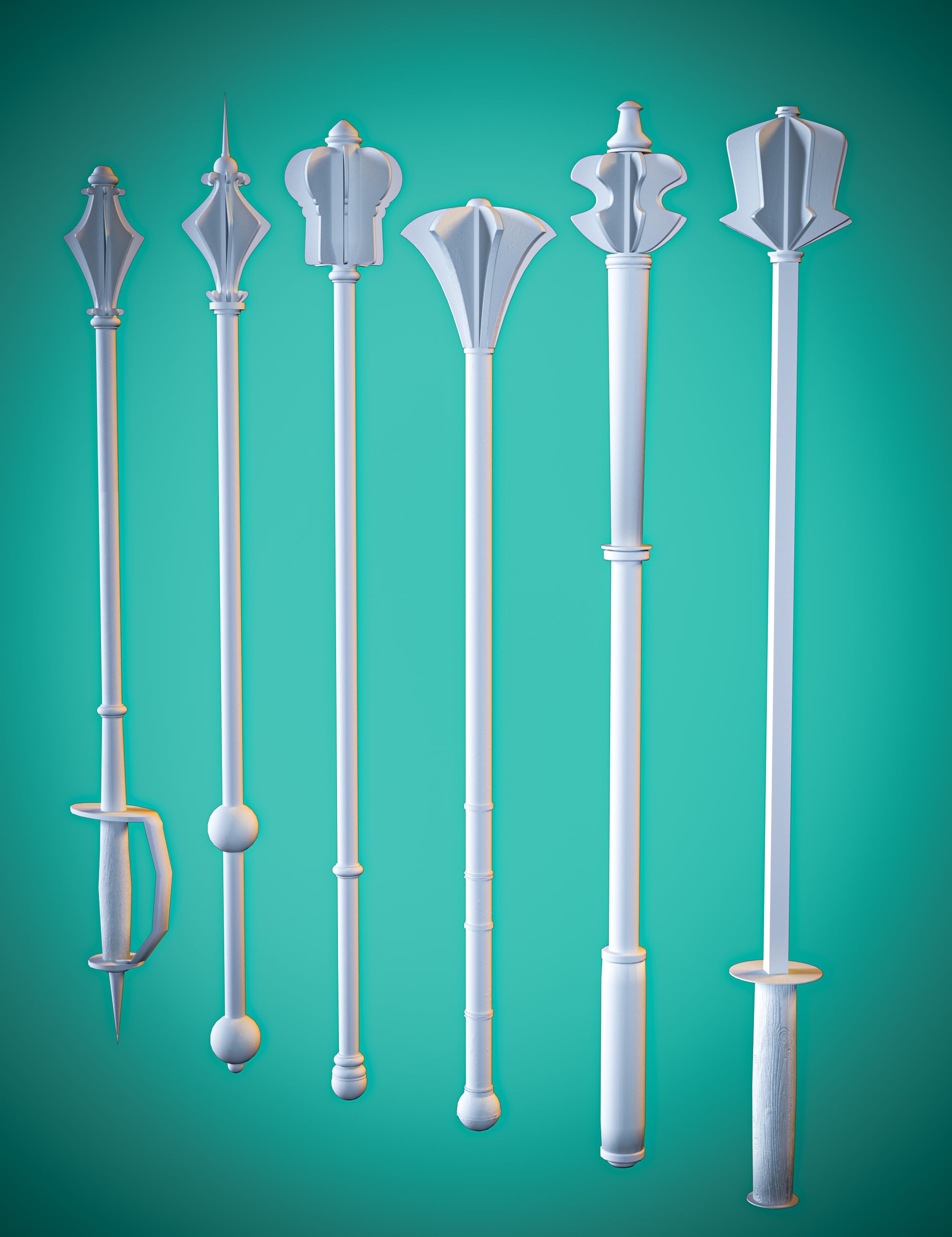 BW Iron Mace Set 03 for Genesis 8 and 8.1 | Daz 3D