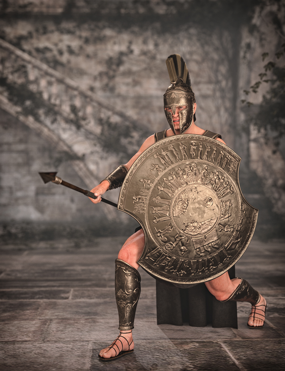 MD Myrmidons Armor Textures | Daz 3D