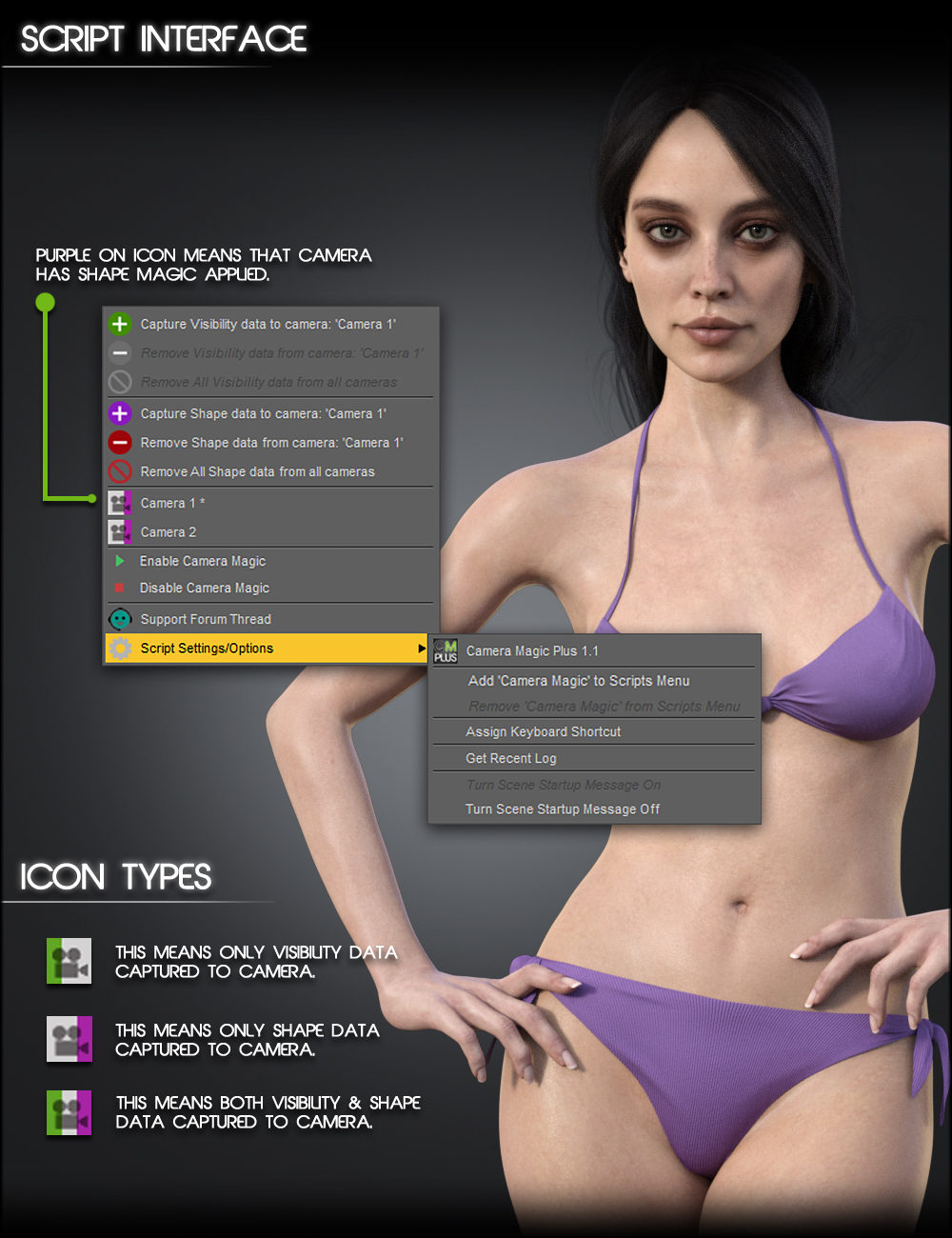Camera Magic Plus - Shape Add-On | Daz 3D