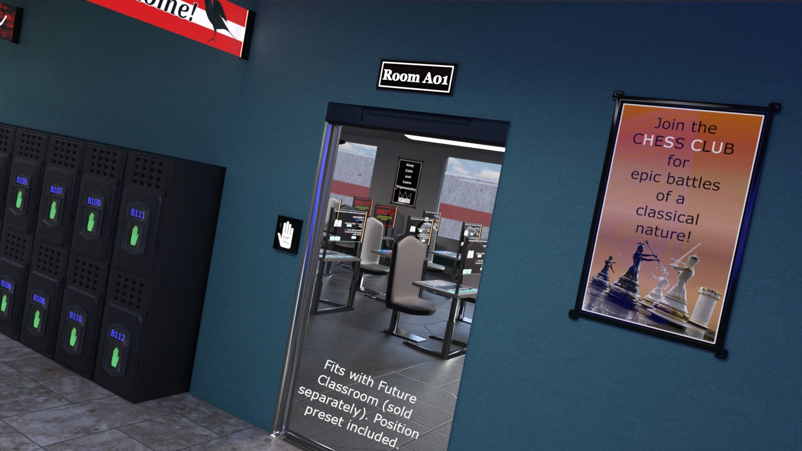 Future School Hallway | Daz 3D