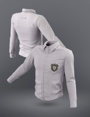 Japan's Modern High School Uniform Shirts and Tie for Genesis 8 Males ...