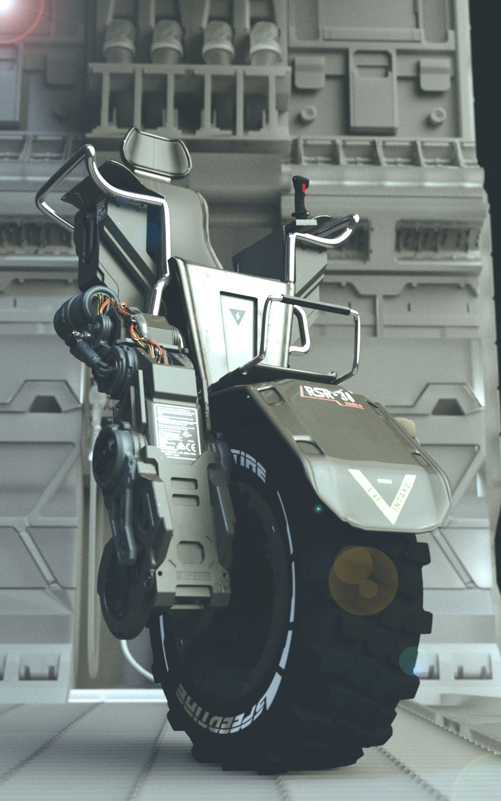 Sci-fi Charging Station Unit | Daz 3D