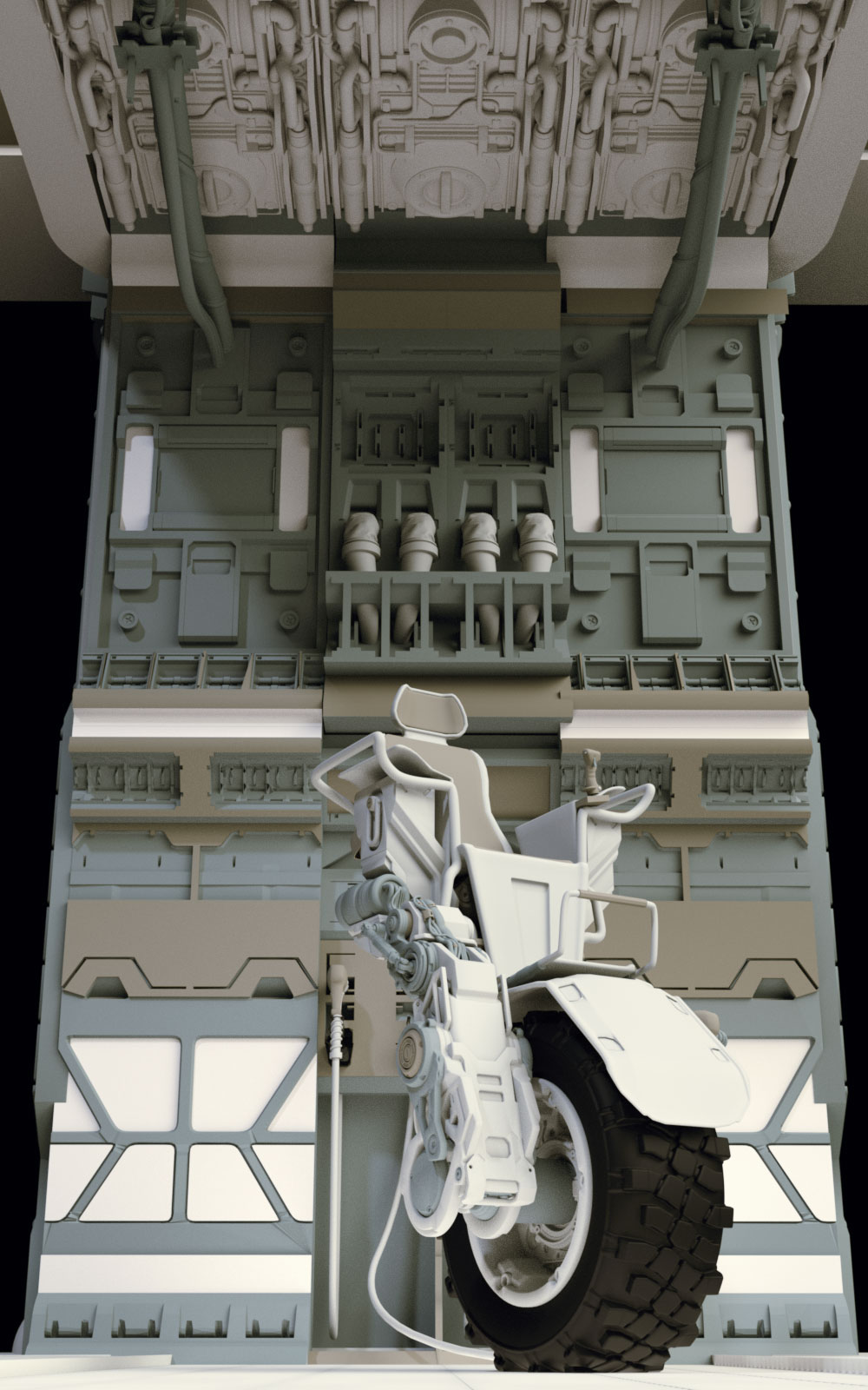 Sci-fi Charging Station Unit | Daz 3D