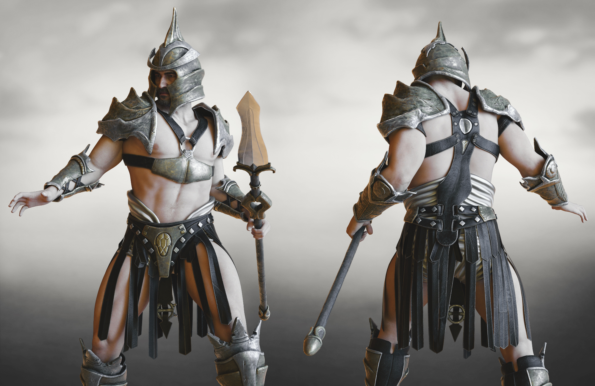 dForce Ares War Outfit for Genesis 8 and 8.1 Male | Daz 3D
