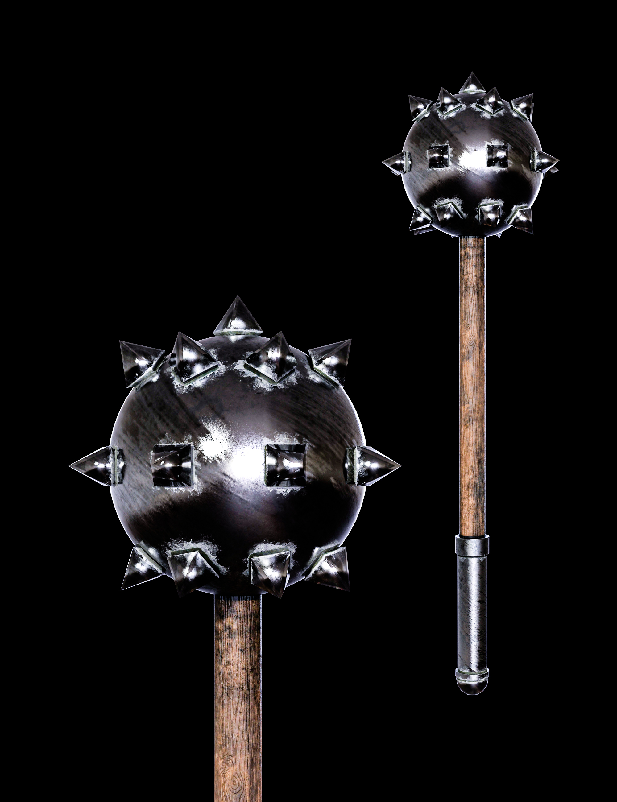 BW Wooden Mace Set 02 for Genesis 8 and 8.1 | Daz 3D