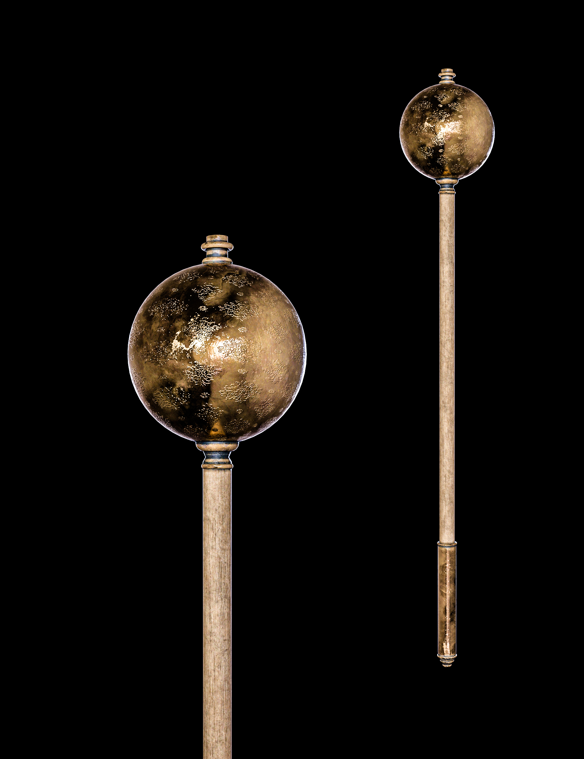 BW Wooden Mace Set 02 for Genesis 8 and 8.1 | Daz 3D