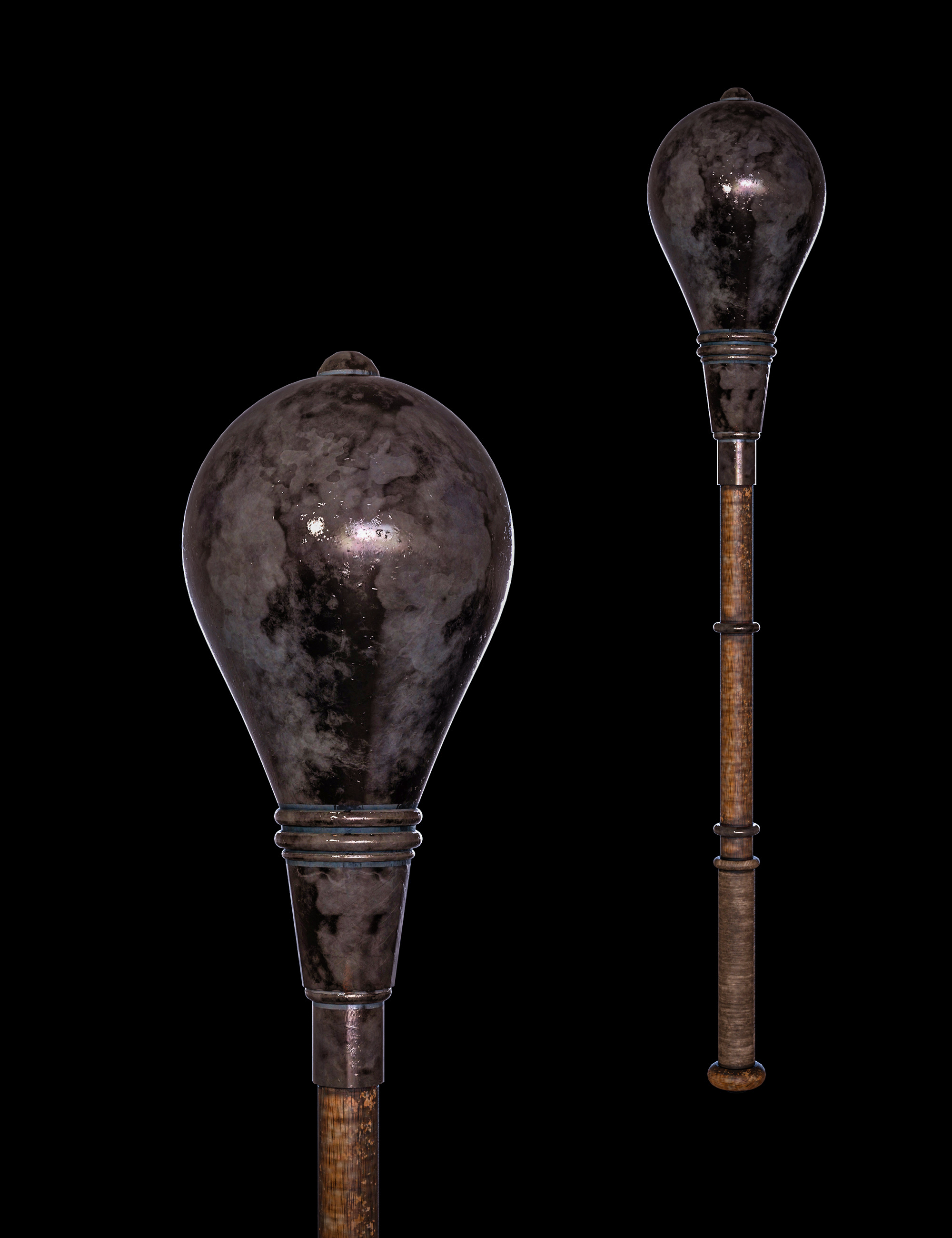 BW Wooden Mace Set 02 for Genesis 8 and 8.1 | Daz 3D
