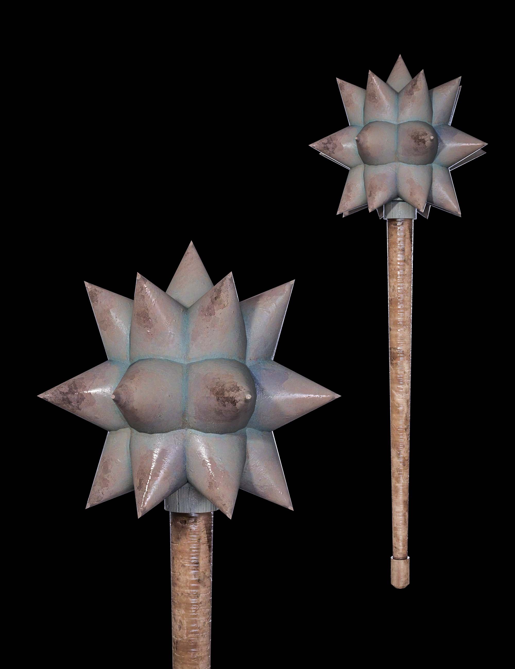 BW Wooden Mace Set 02 for Genesis 8 and 8.1 | Daz 3D