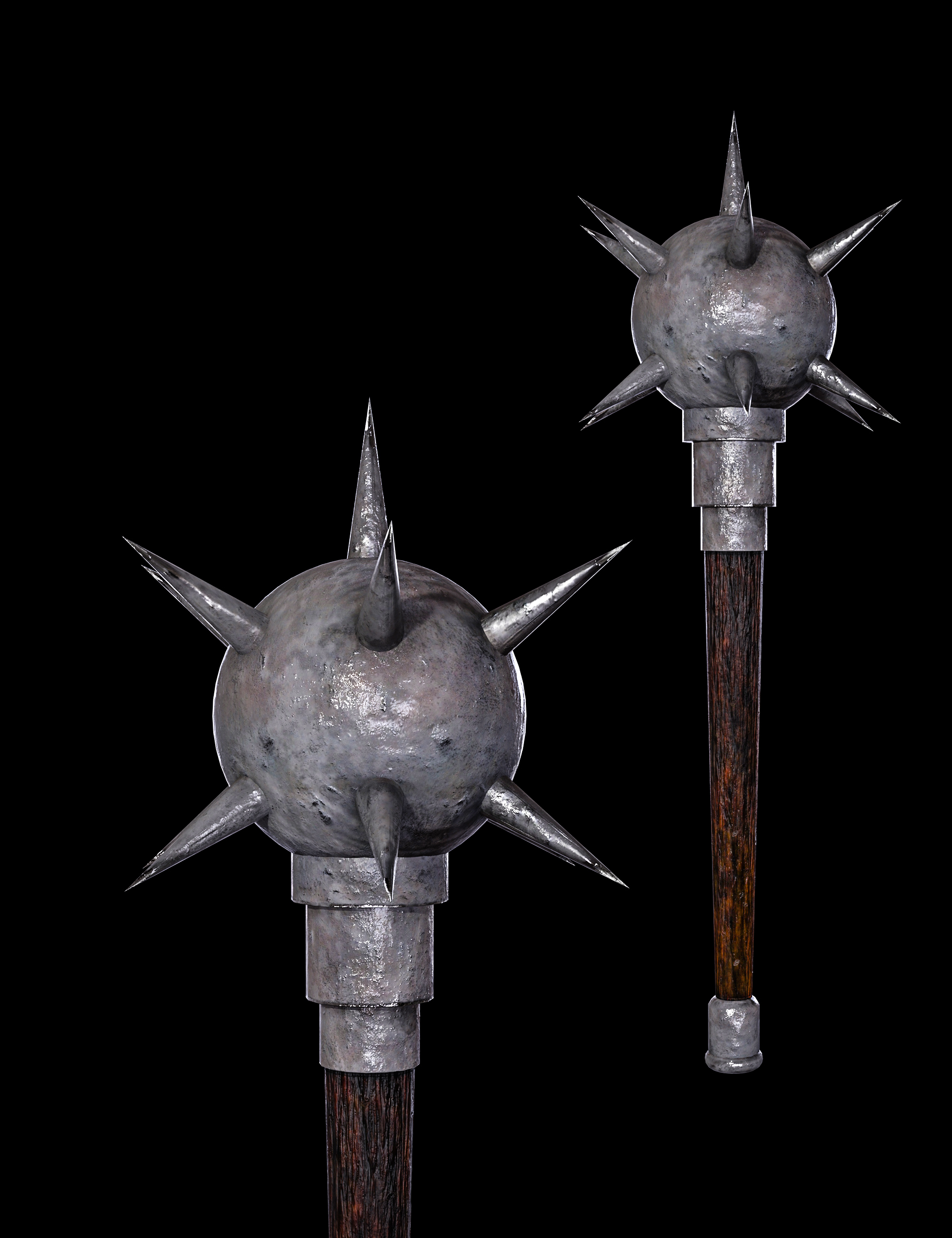 BW Wooden Mace Set 02 for Genesis 8 and 8.1 | Daz 3D