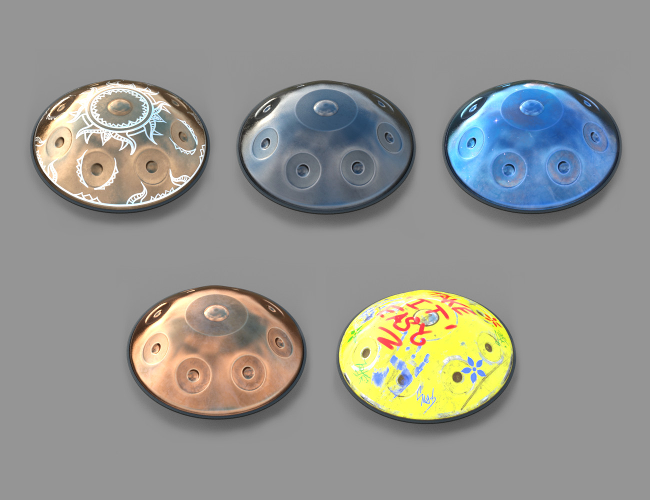 Traditional Handpans | Daz 3D