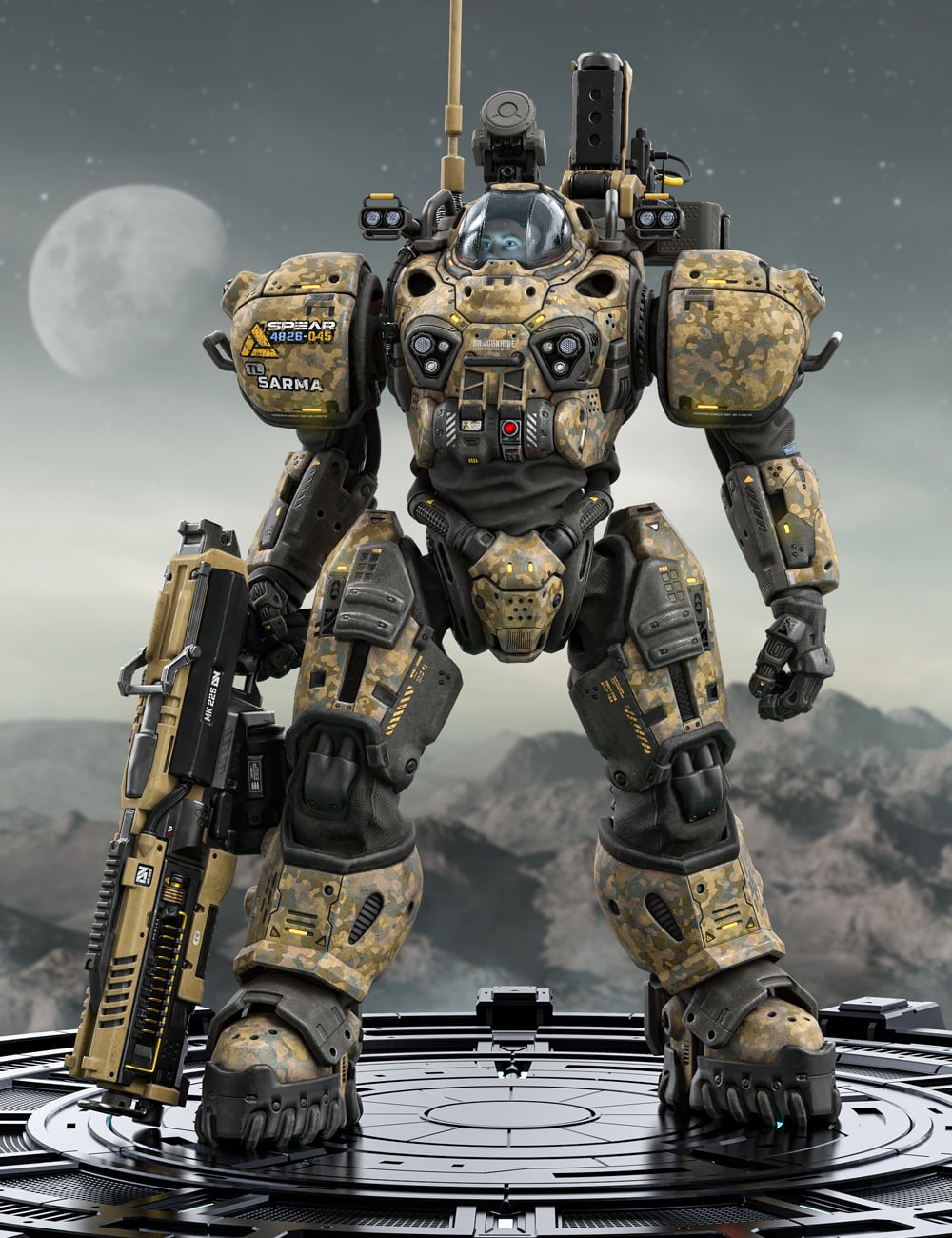Alpha Loadout for Dragonhide PCS | Daz 3D