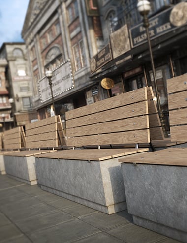 Everyday Bench Prop Pack | Daz 3D