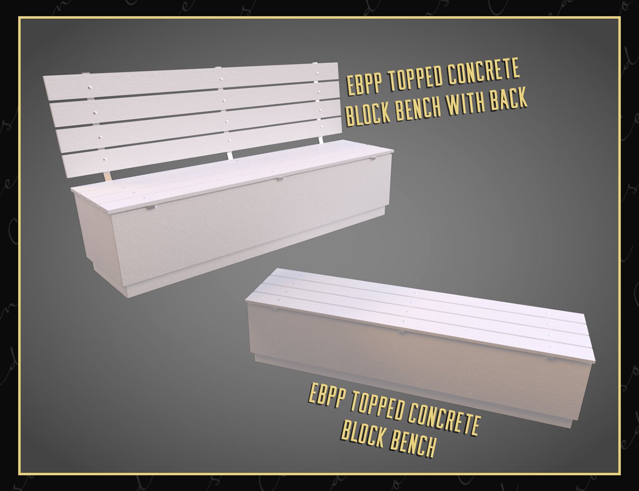 Everyday Bench Prop Pack | Daz 3D