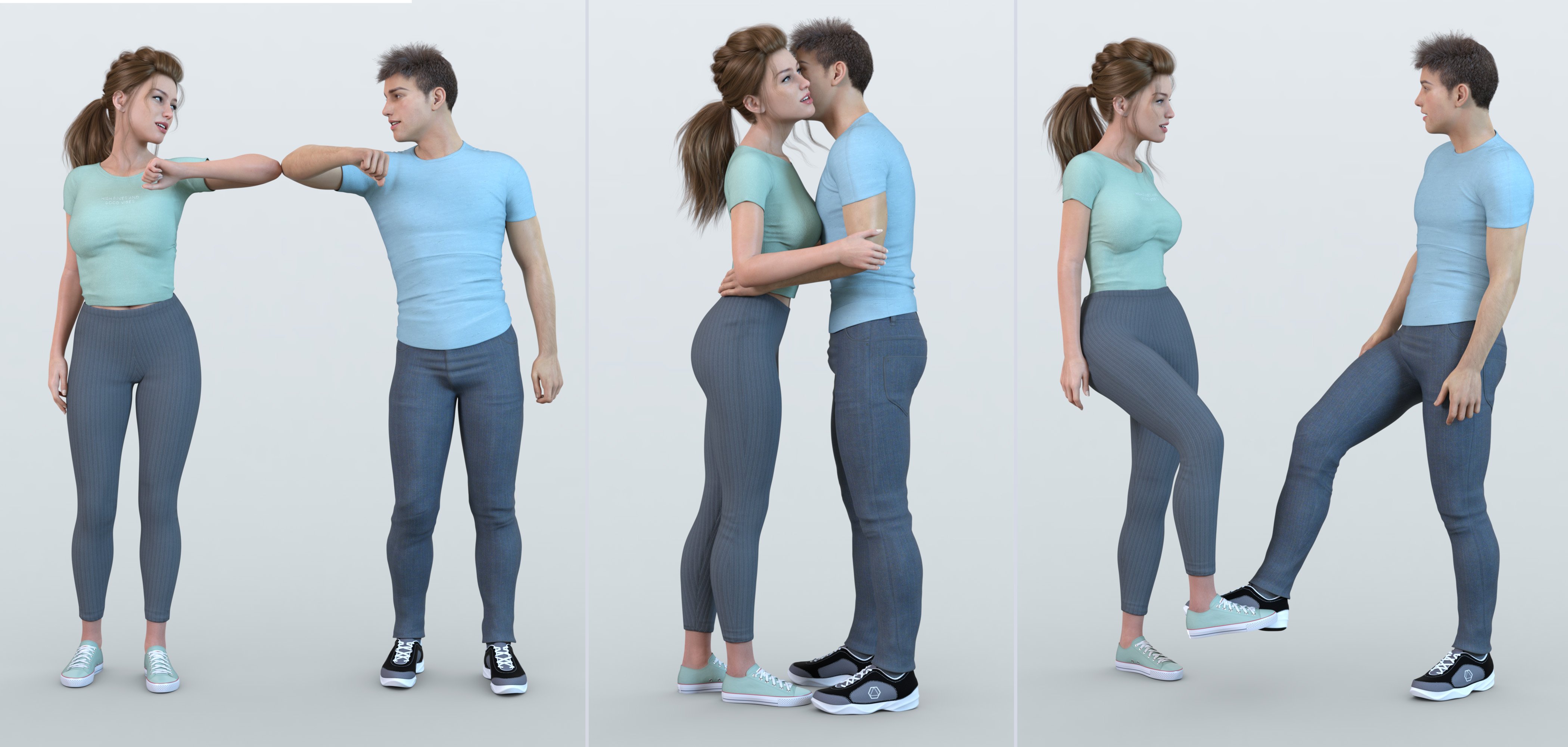 Z Greeting Poses Utility Collection for Genesis 8 and 8.1 | Daz 3D
