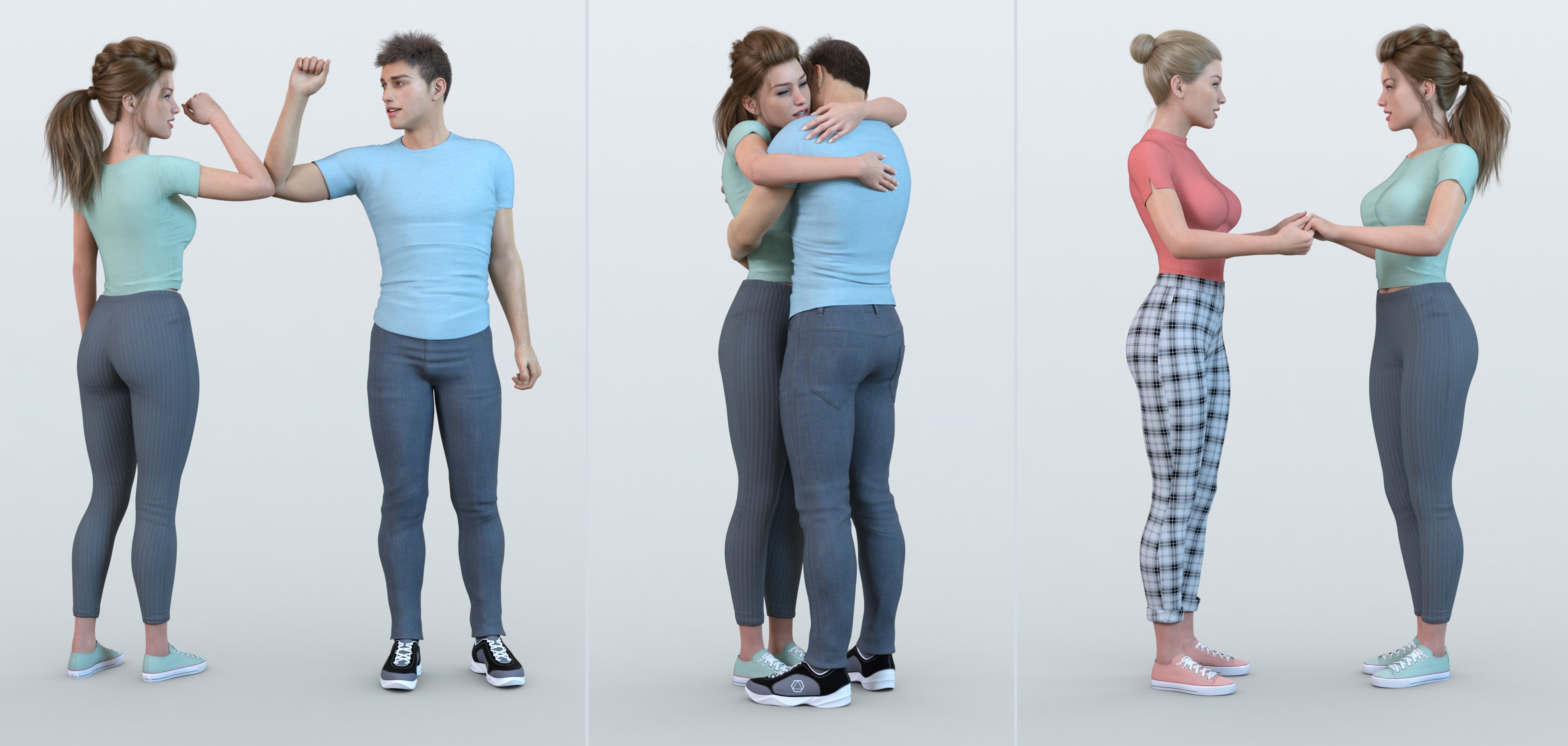 Z Greeting Poses Utility Collection for Genesis 8 and 8.1 | Daz 3D