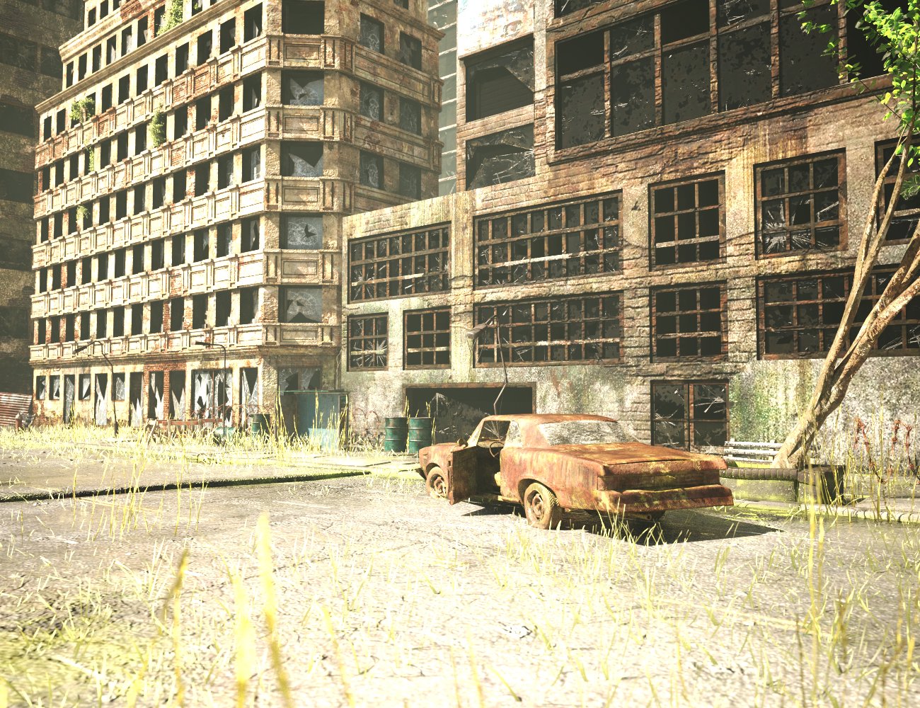 XI Post-Apocalyptic Street | Daz 3D