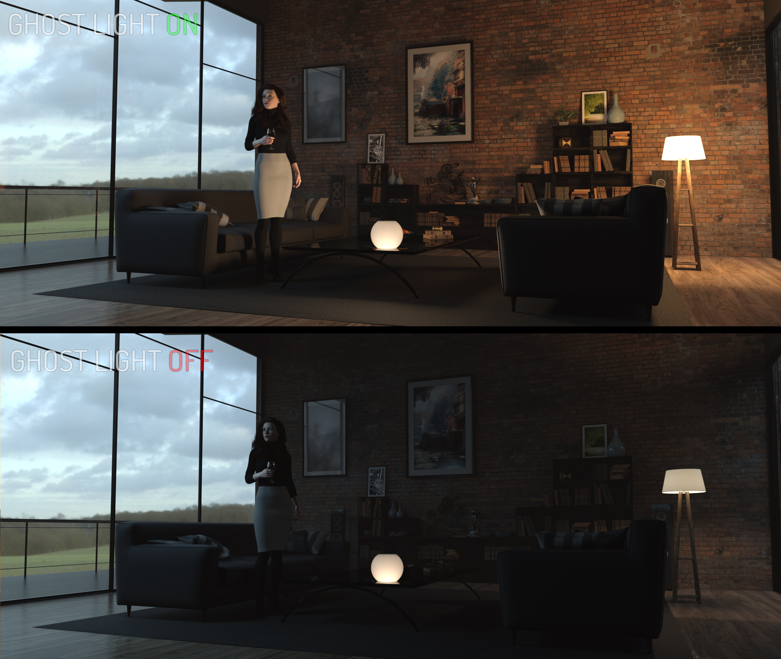 Iray Ghost Light Prop Kit | Daz 3D