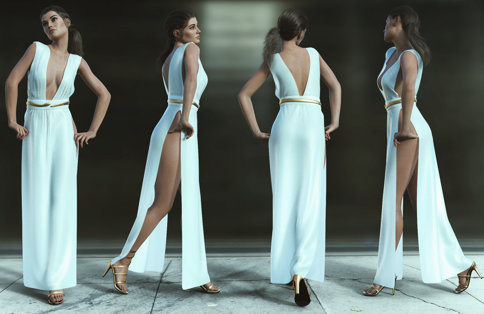 dForce Elegant Cocktail Outfit for Genesis 8 and 8.1 Female | Daz 3D