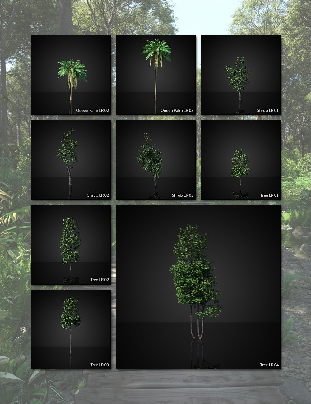 Tropical Botanica - Trees and Shrubs | Daz 3D