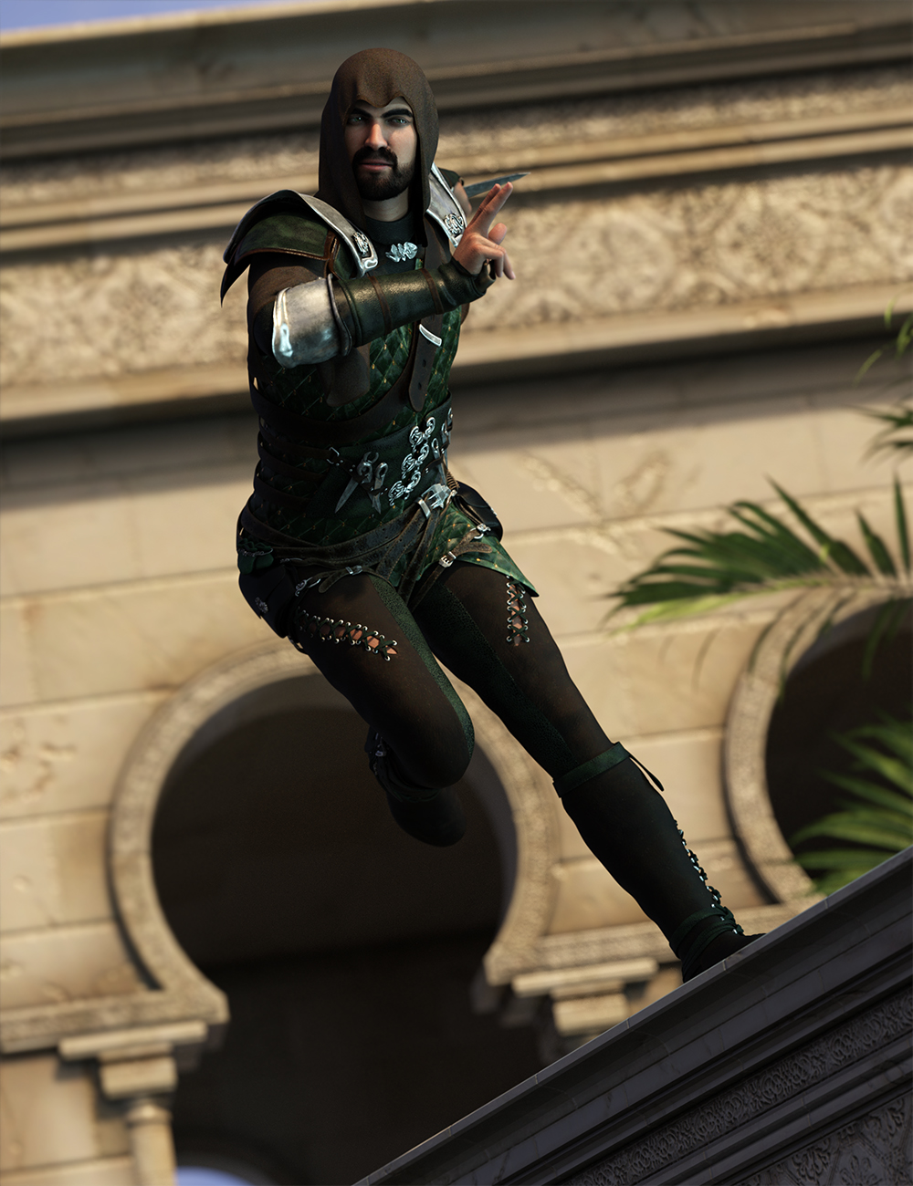 Assassin Poses for Genesis 8.1 Male | Daz 3D
