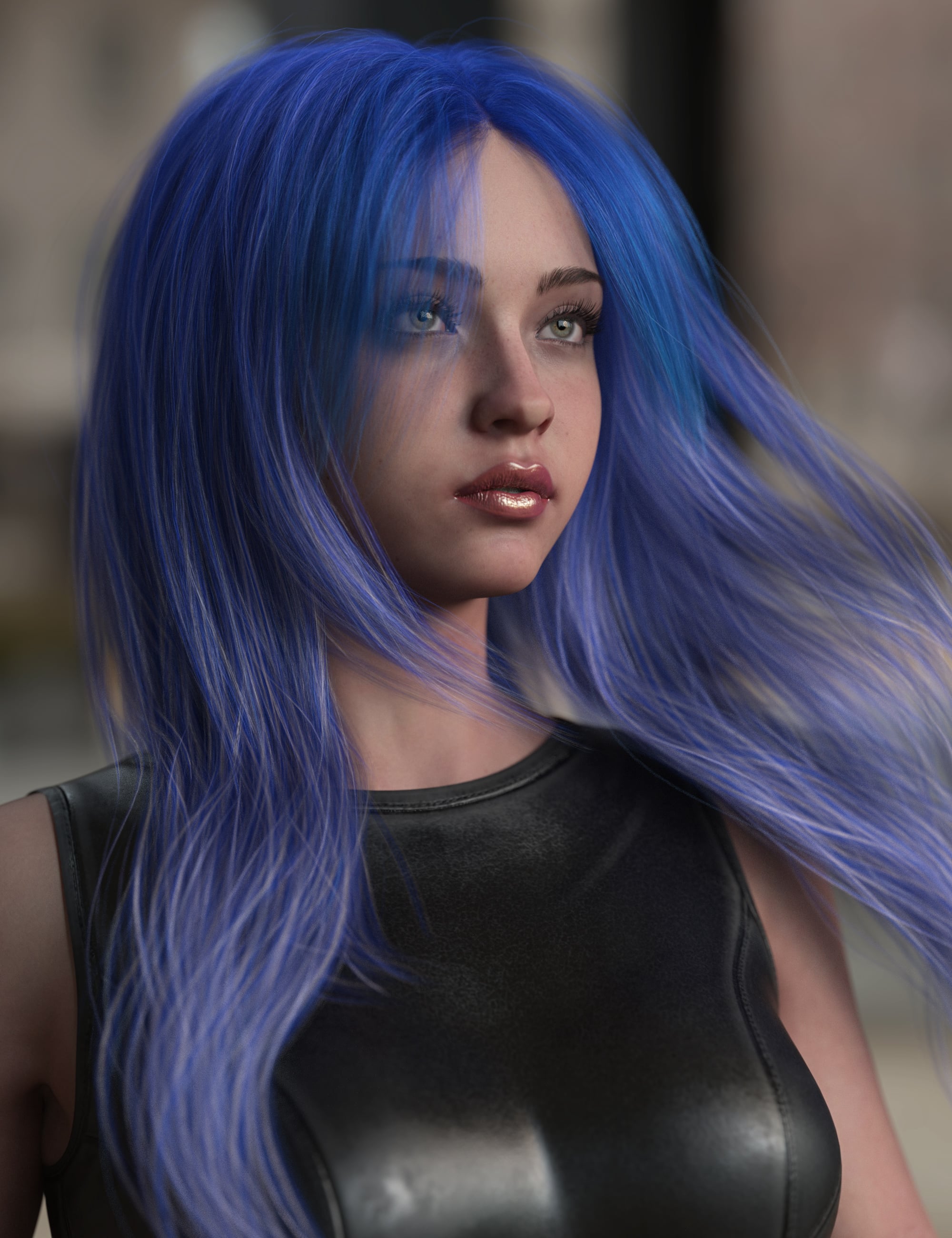 Layered Long Hair Texture Expansion | Daz 3D