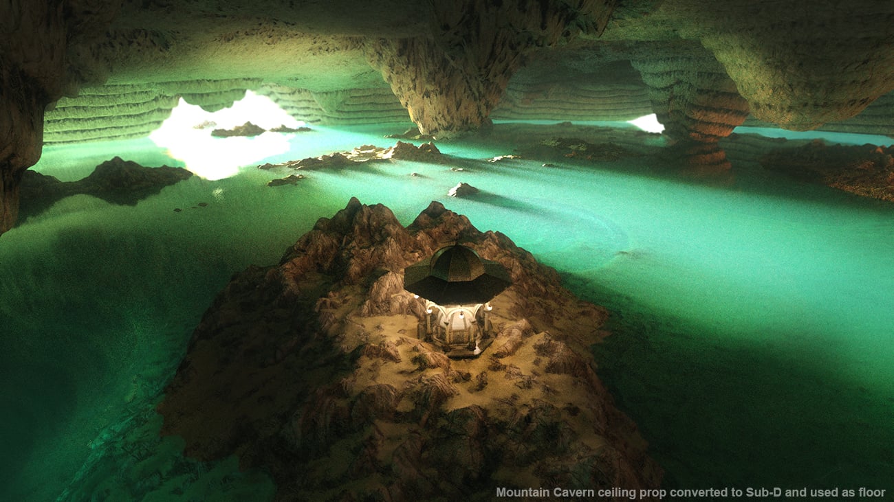 Mountain Cavern for UltraSceneryXT | Daz 3D