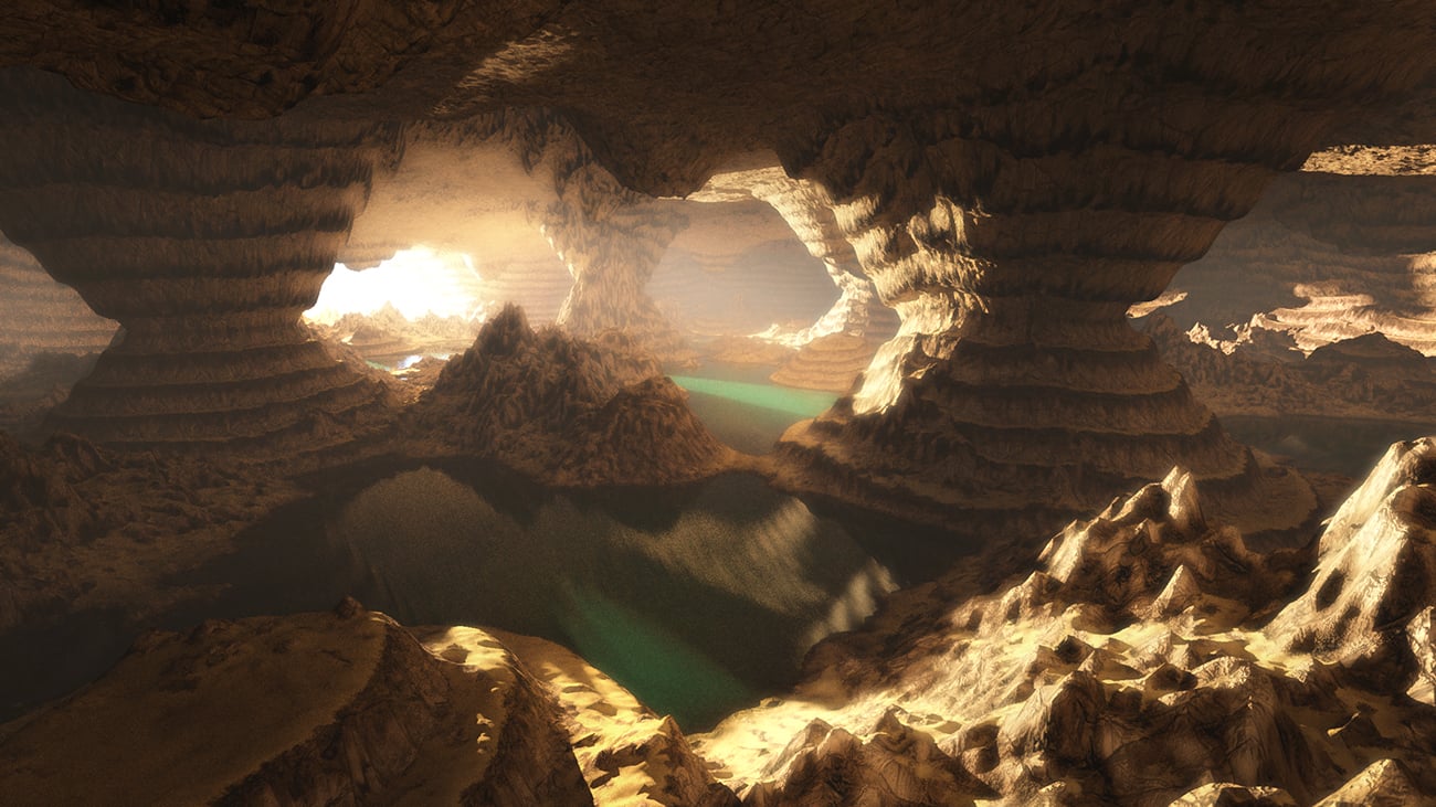 Mountain Cavern for UltraSceneryXT | Daz 3D