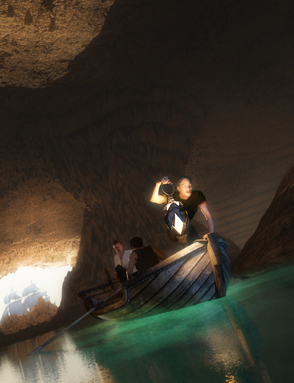 Mountain Cavern for UltraSceneryXT | Daz 3D