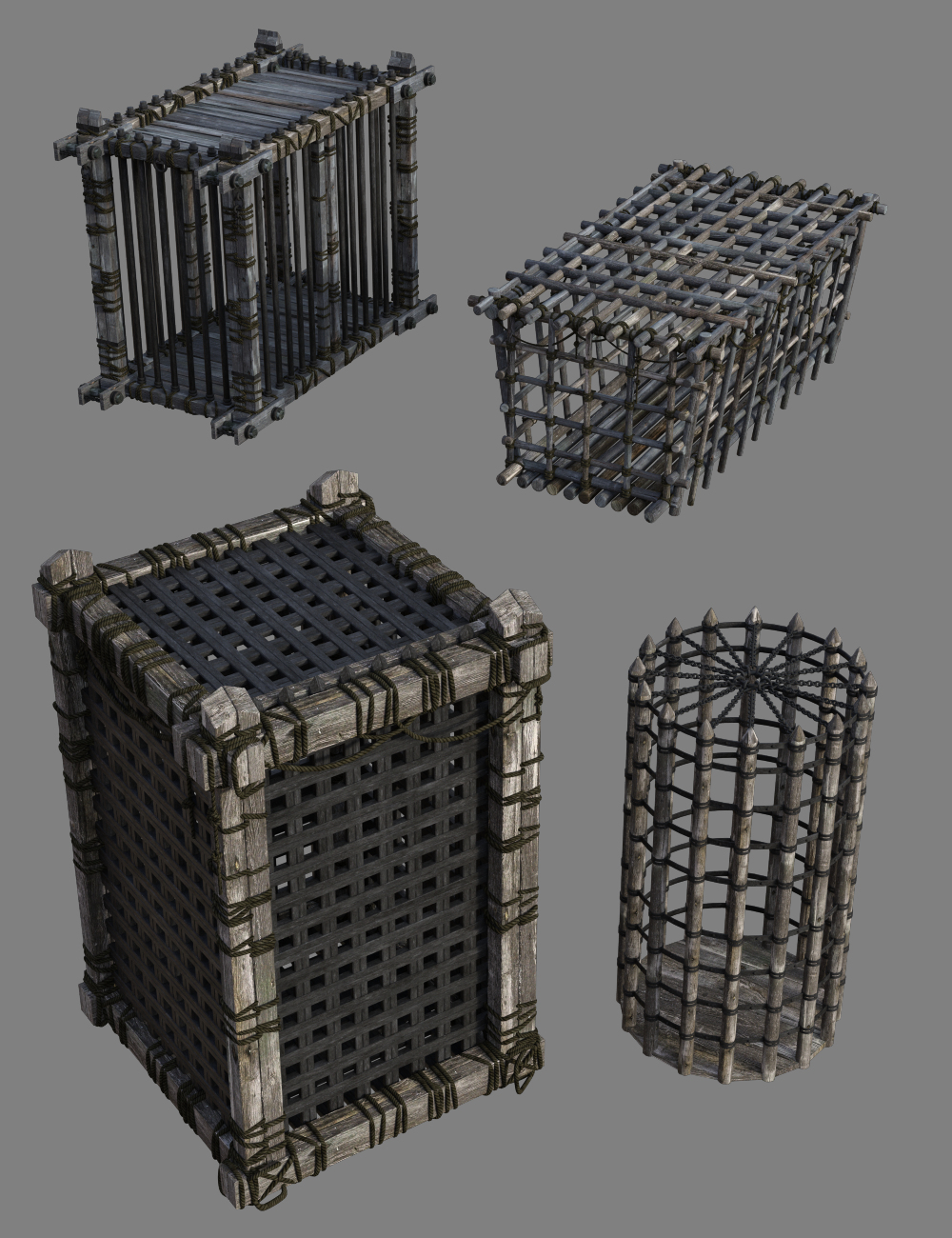 Medieval Cages | Daz 3D