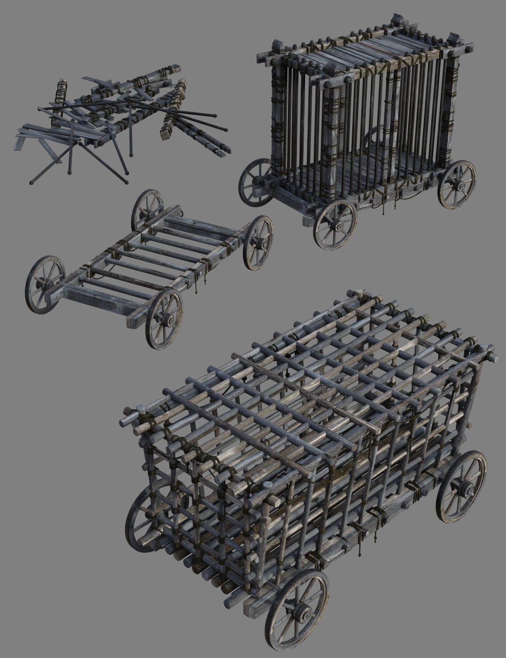 Medieval Cages | Daz 3D