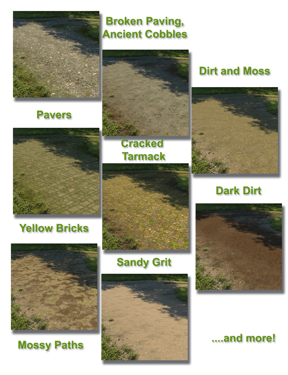 UltraScenery Road Works - Road and Path Materials for Ultrascenery ...