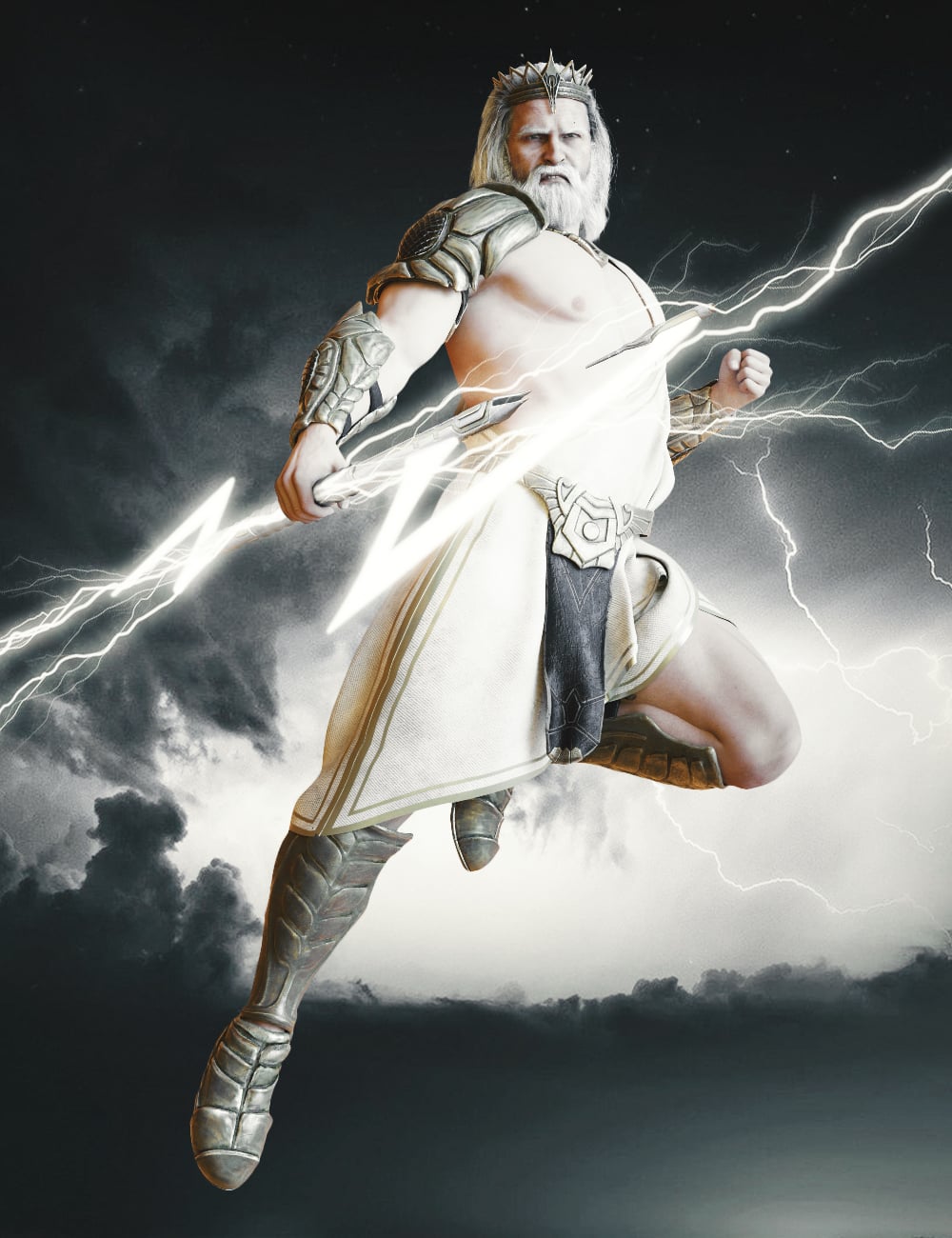 dForce Zeus War Set for Genesis 8 and 8.1 Male | Daz 3D