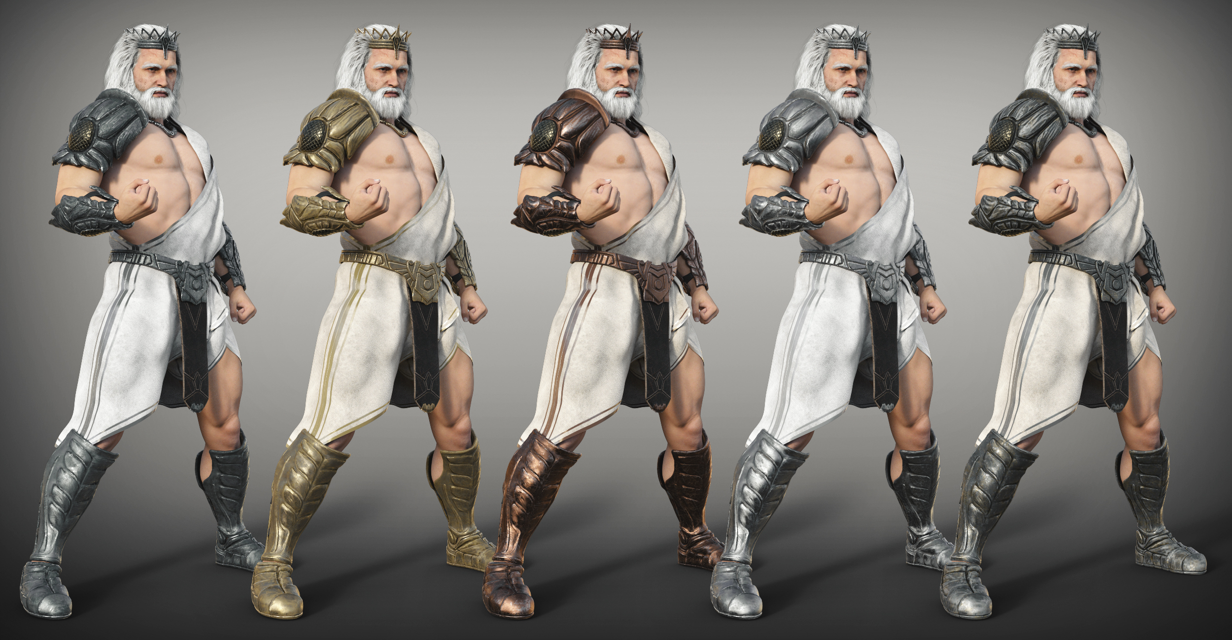 dForce Zeus War Set for Genesis 8 and 8.1 Male | Daz 3D