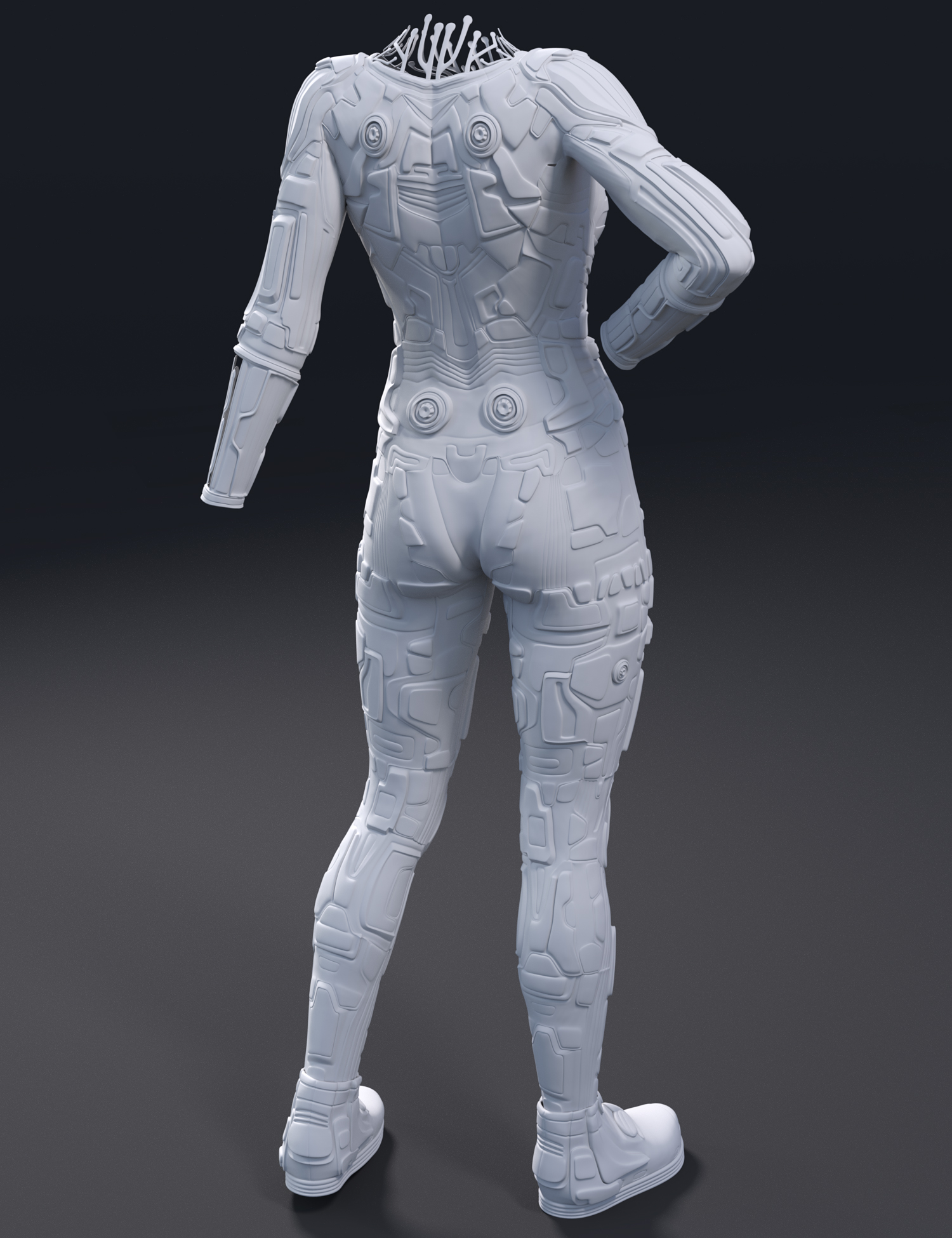 Cyber Guardian Outfit for Genesis 8 and 8.1 Females | Daz 3D