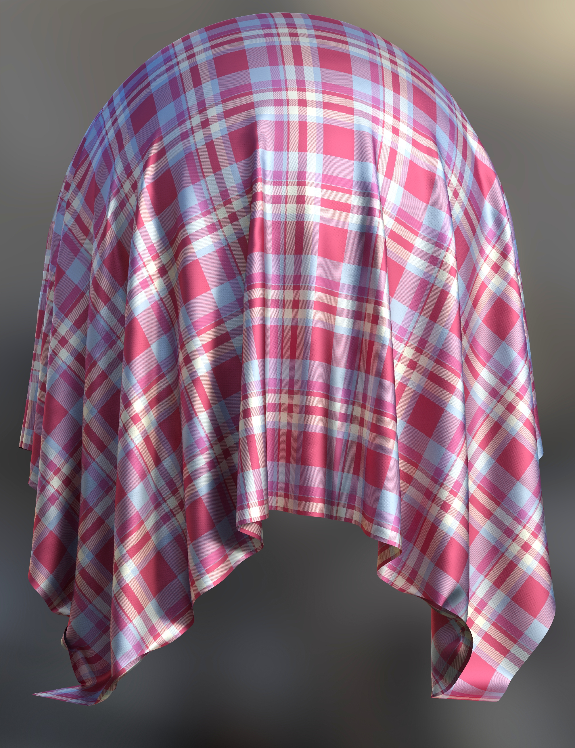 Summer Silk Tartan Fabric Iray Shaders | Daz 3D