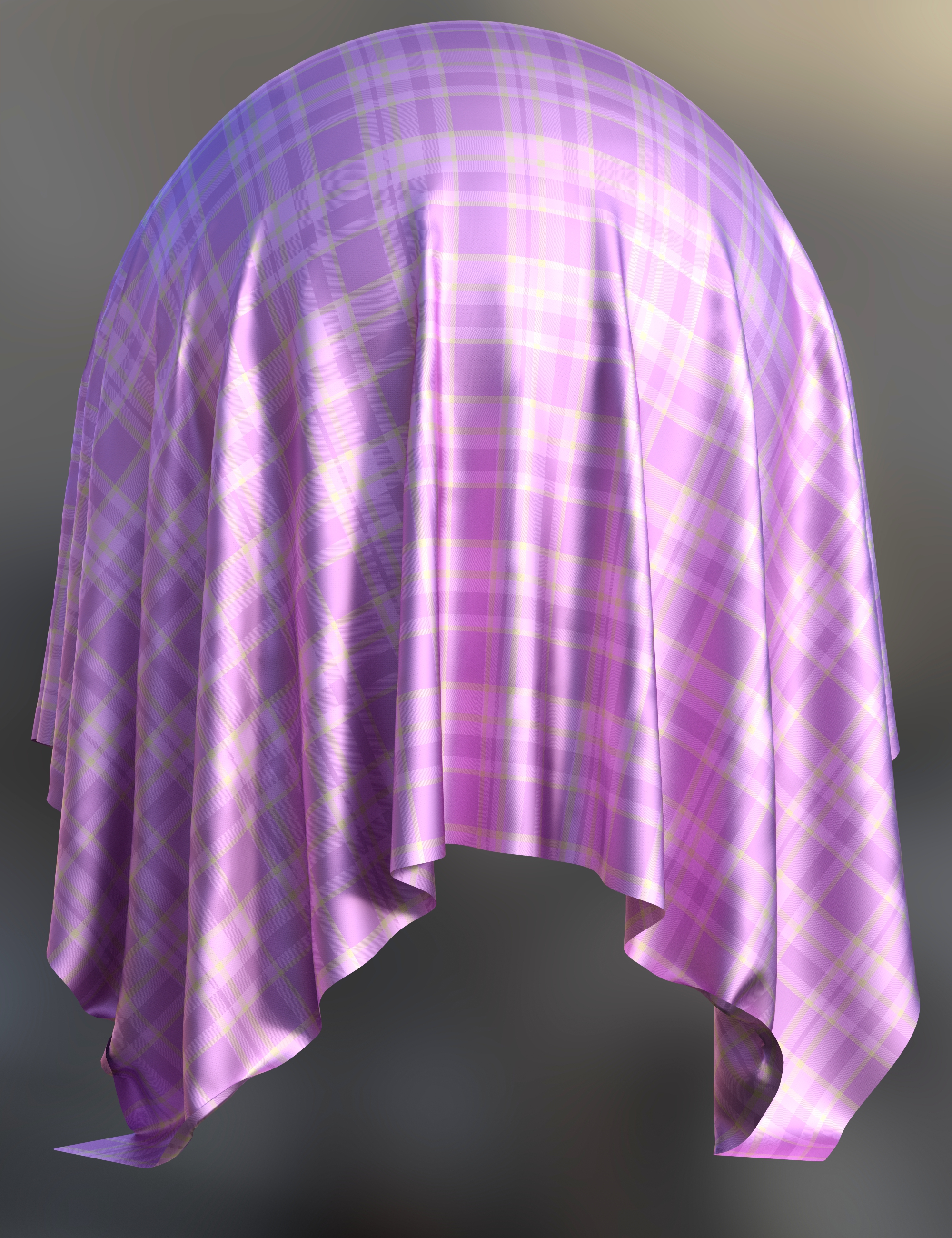 Summer Silk Tartan Fabric Iray Shaders | Daz 3D