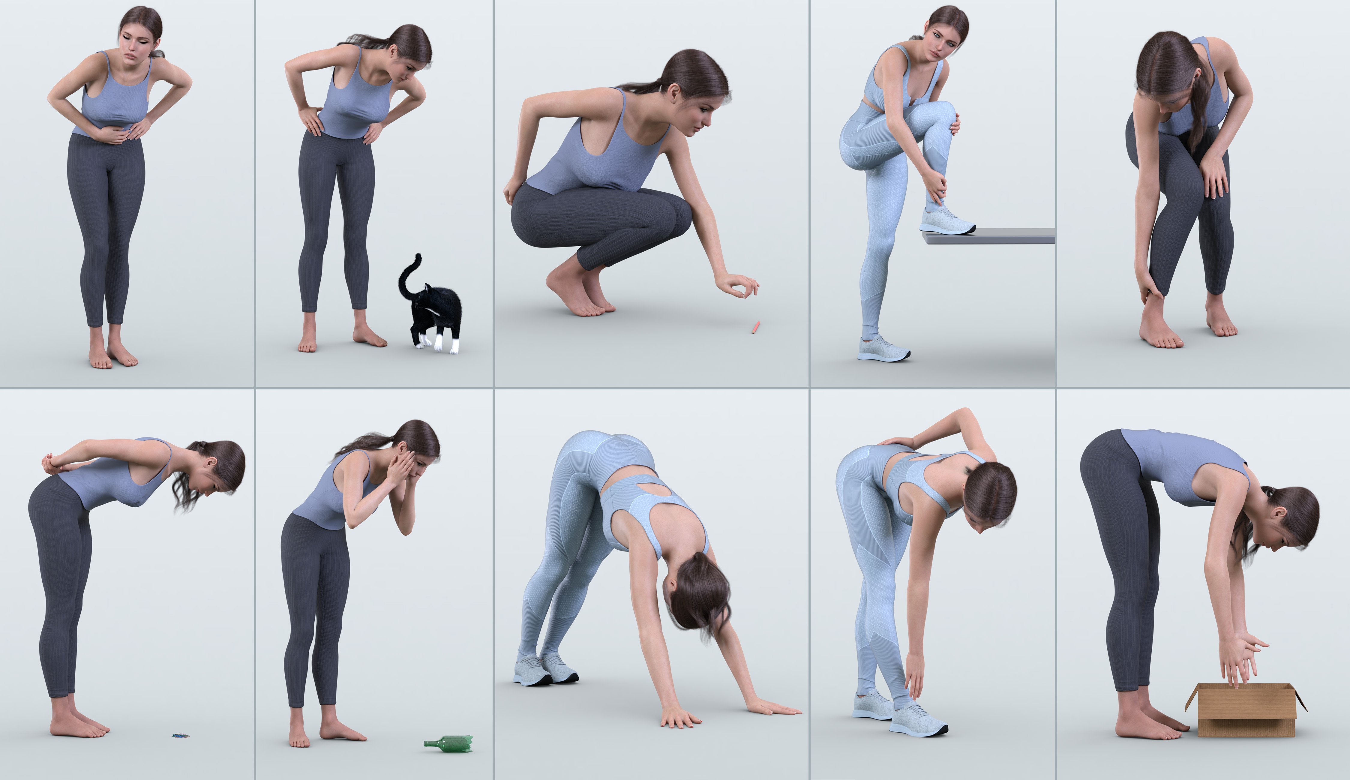 Z Ultimate Bending Pose Utility Collection for Genesis 8 and 8.1 Female ...