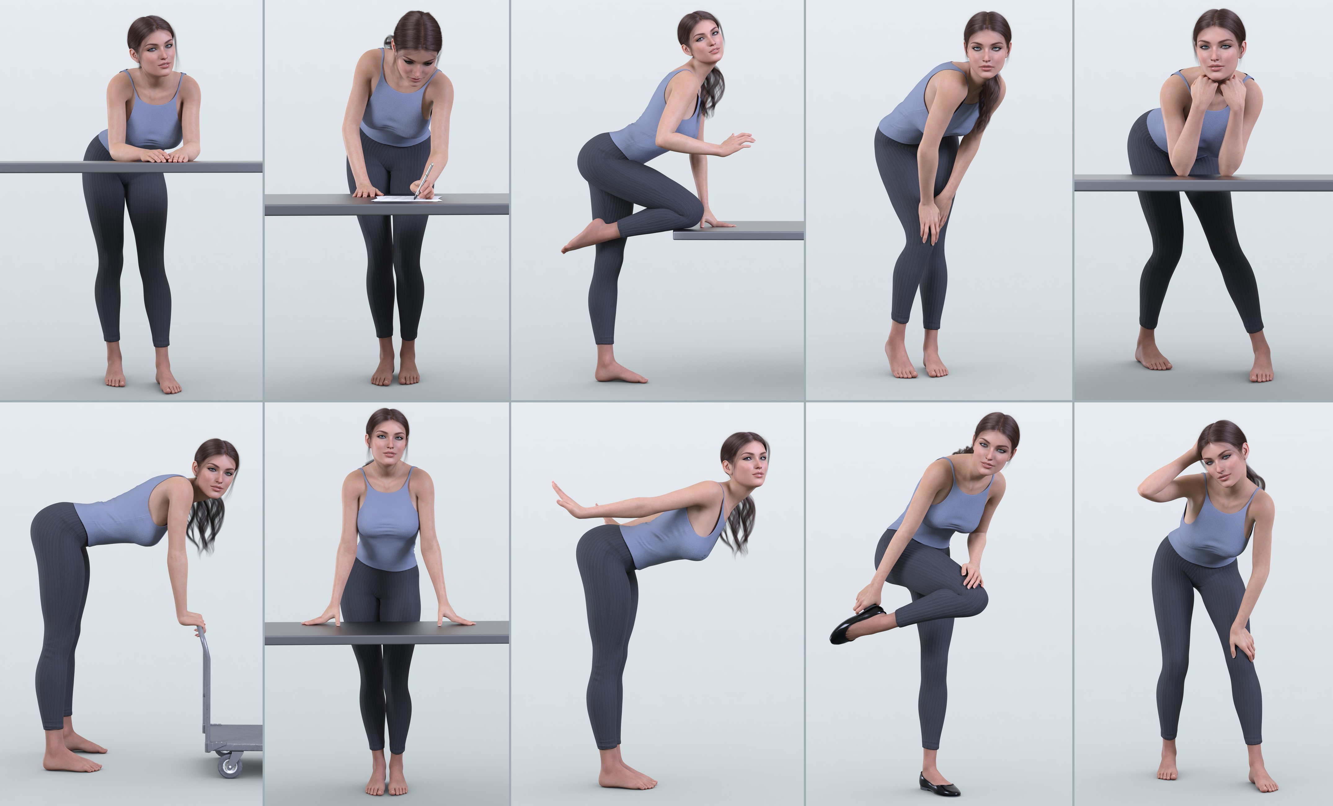 Z Ultimate Bending Pose Utility Collection for Genesis 8 and 8.1 Female | Daz 3D